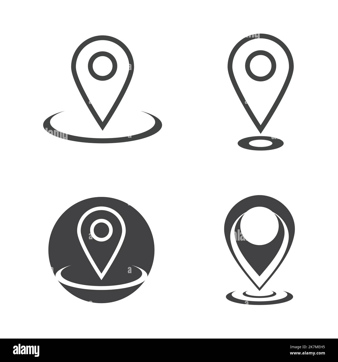Location Point Icon Vector Illustration Stock Vector Image & Art - Alamy