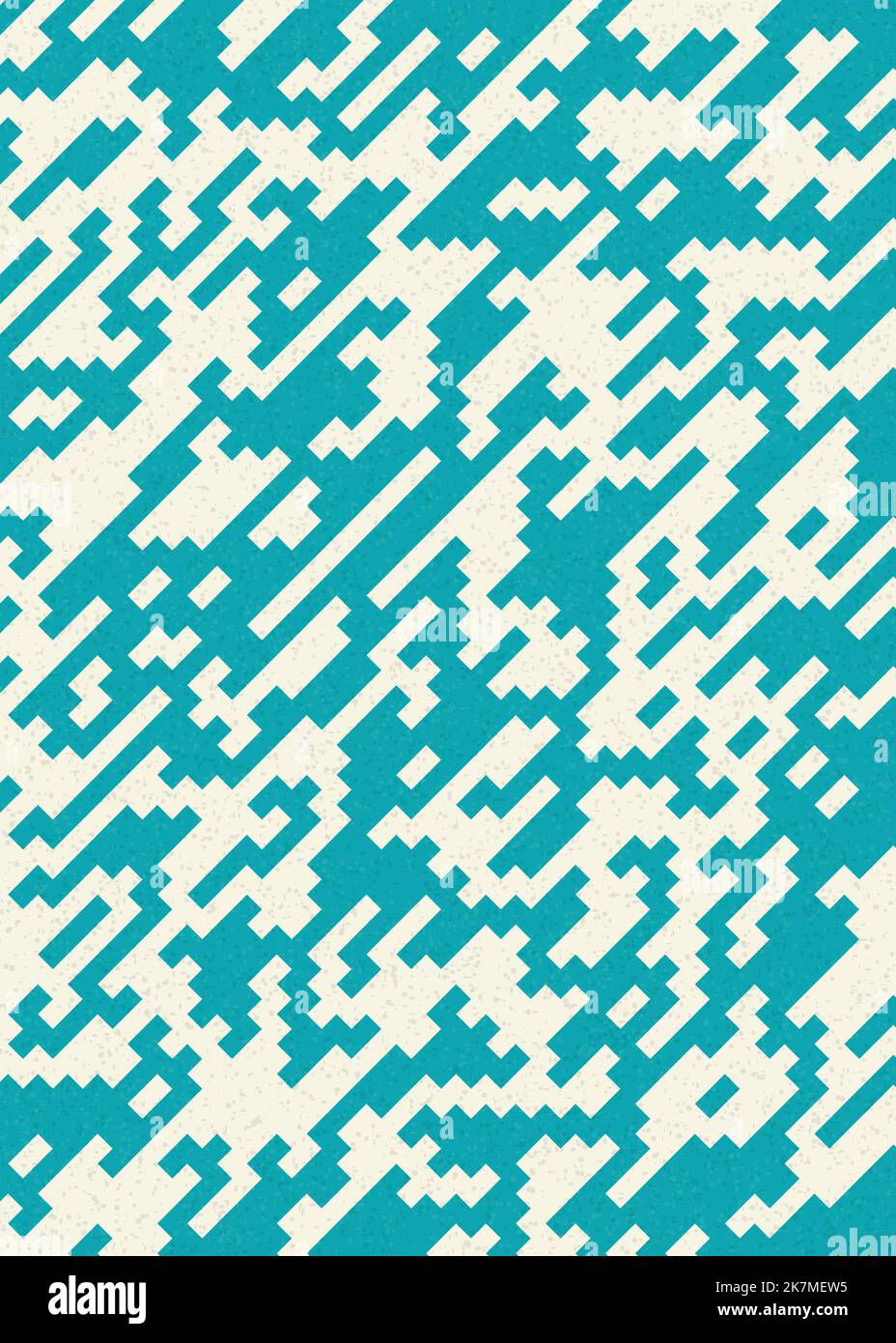 Abstract Geometrical generative computational art illustration Stock ...