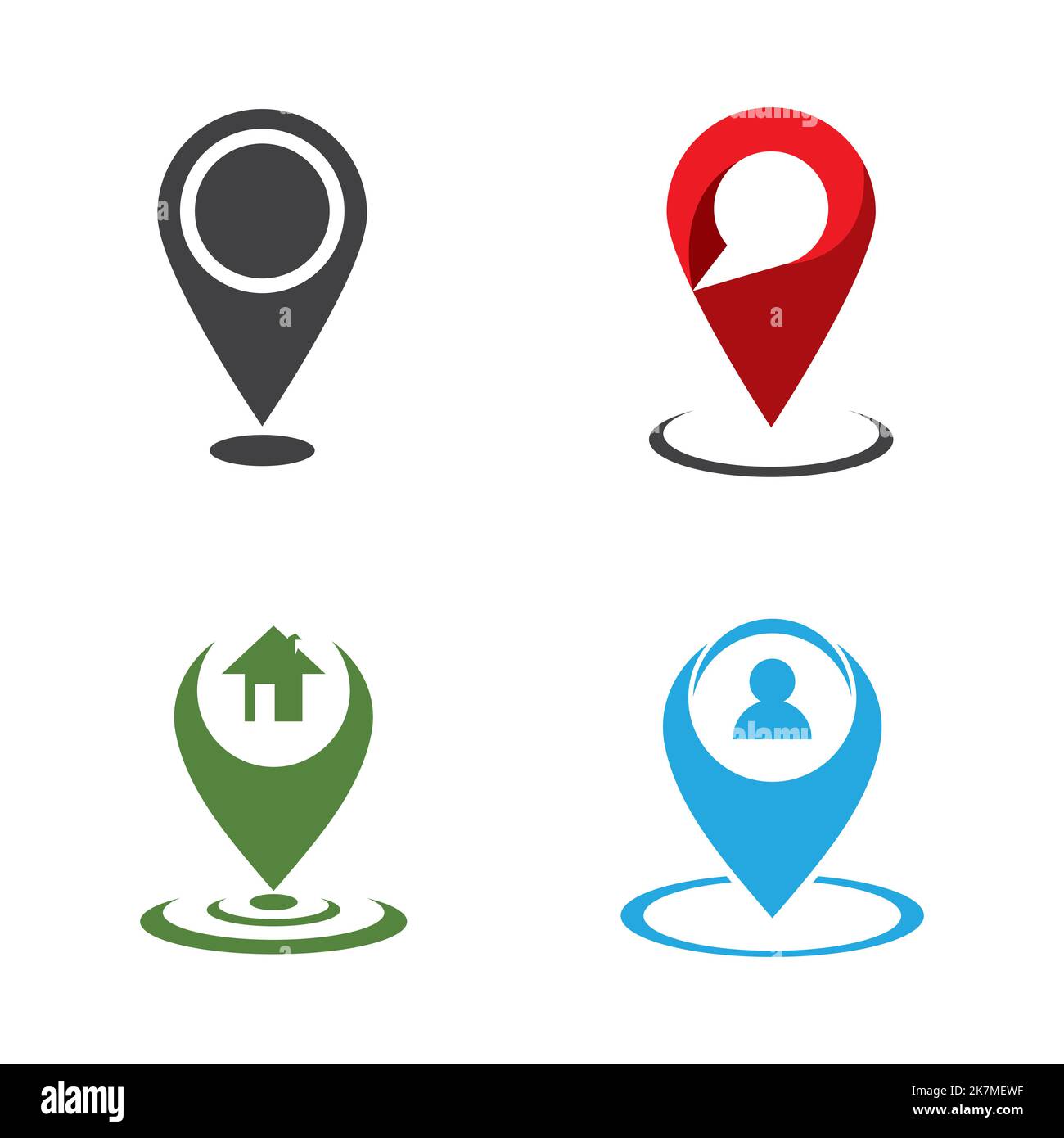 Location Point Icon Vector Illustration Stock Vector Image & Art - Alamy