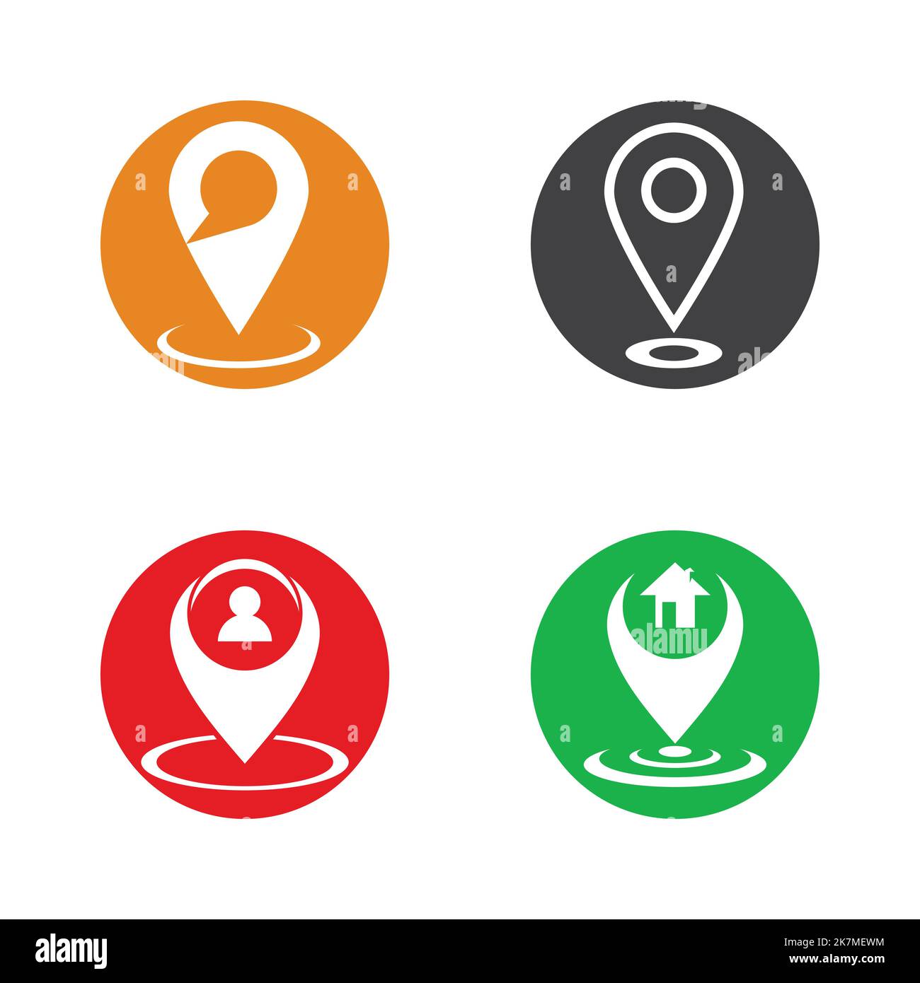 Location Point Icon Vector Illustration Stock Vector Image & Art - Alamy