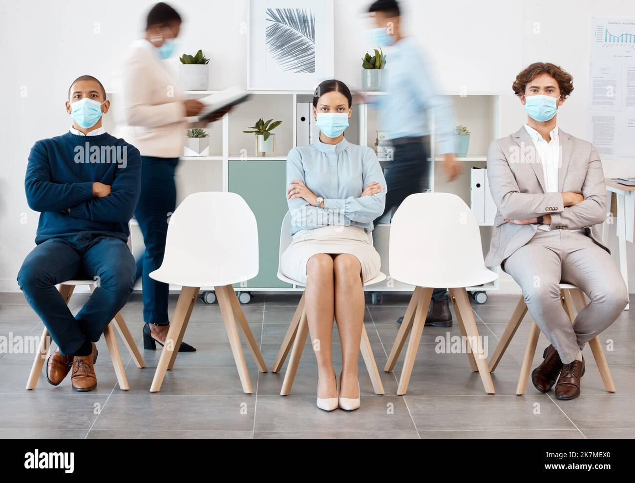 Office recruitment in covid, interview people for job position and ...