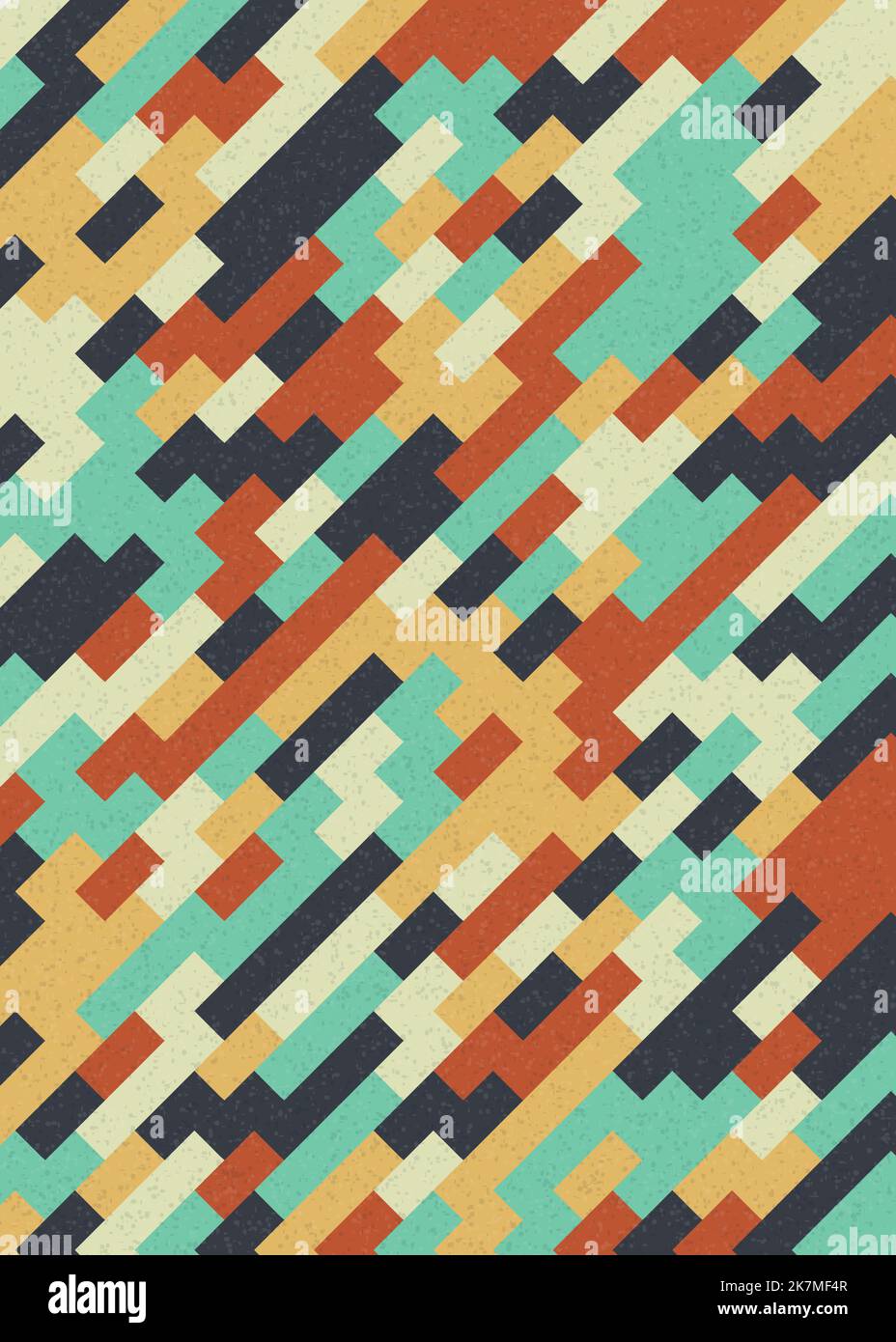 Abstract Geometrical generative computational art illustration Stock ...