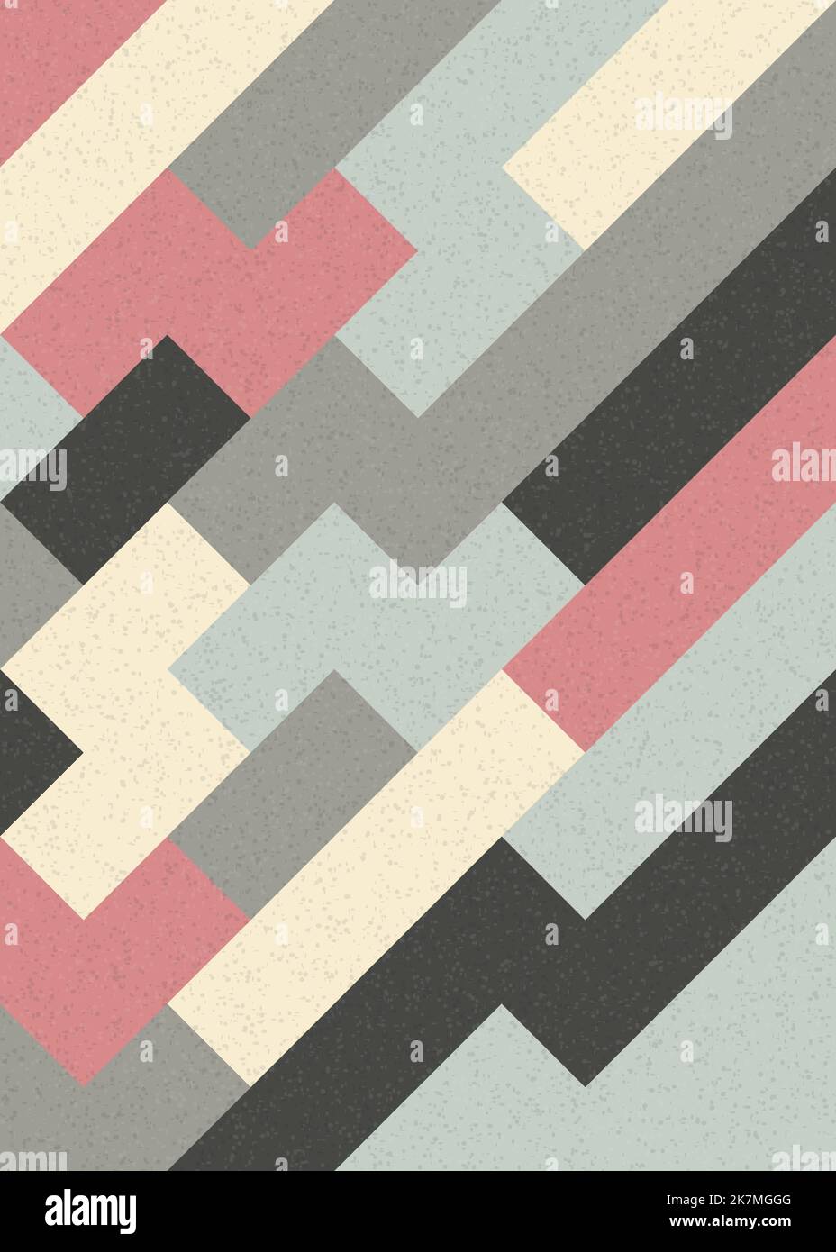 Abstract Geometrical generative computational art illustration Stock ...