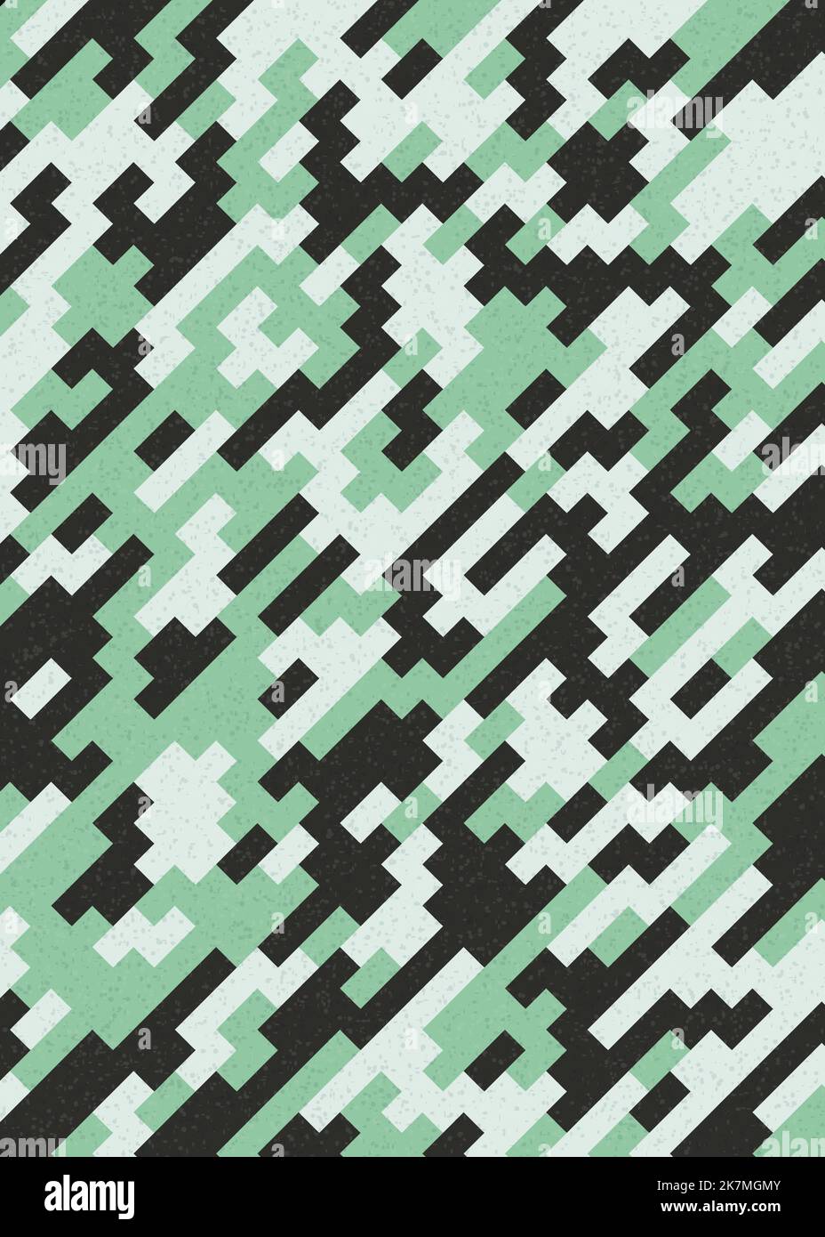 Abstract Geometrical generative computational art illustration Stock ...