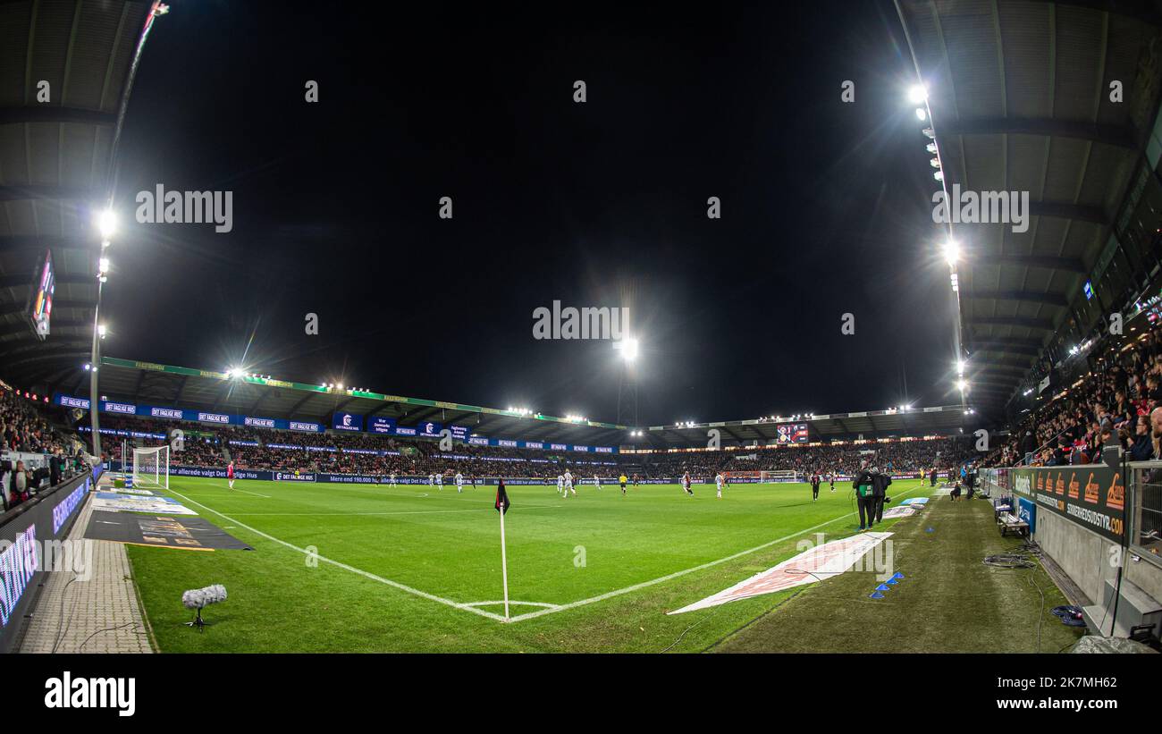Herning, Denmark. 16th, October 2022. The MCH Arena seen during the 3F ...