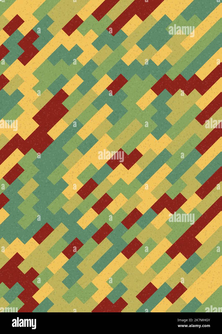 Abstract Geometrical generative computational art illustration Stock ...