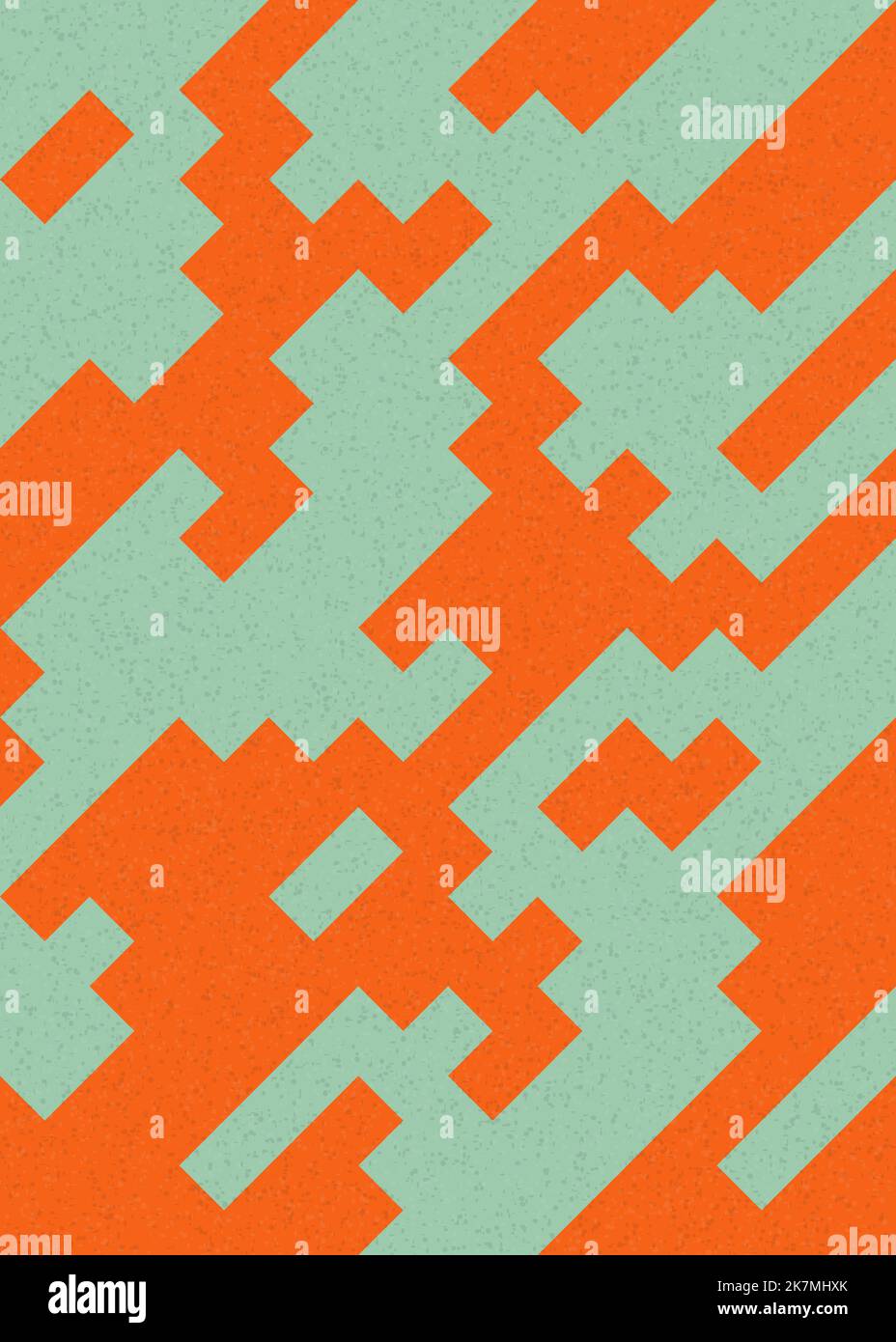 Abstract Geometrical generative computational art illustration Stock ...