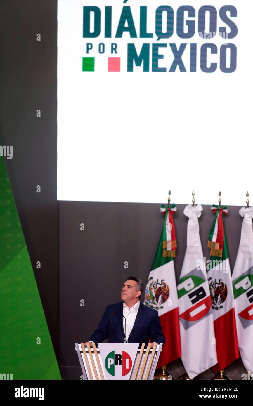 Mexico City, Mexico. 17th Oct, 2022. The president of the Institutional ...