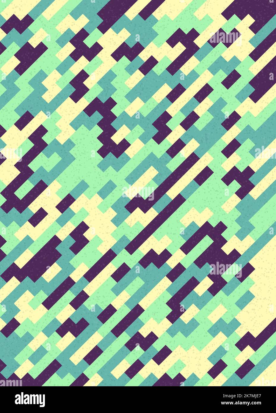 Abstract Geometrical generative computational art illustration Stock ...