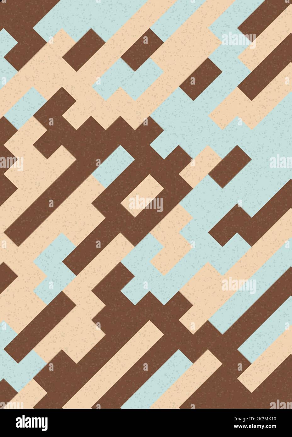 Abstract Geometrical generative computational art illustration Stock ...