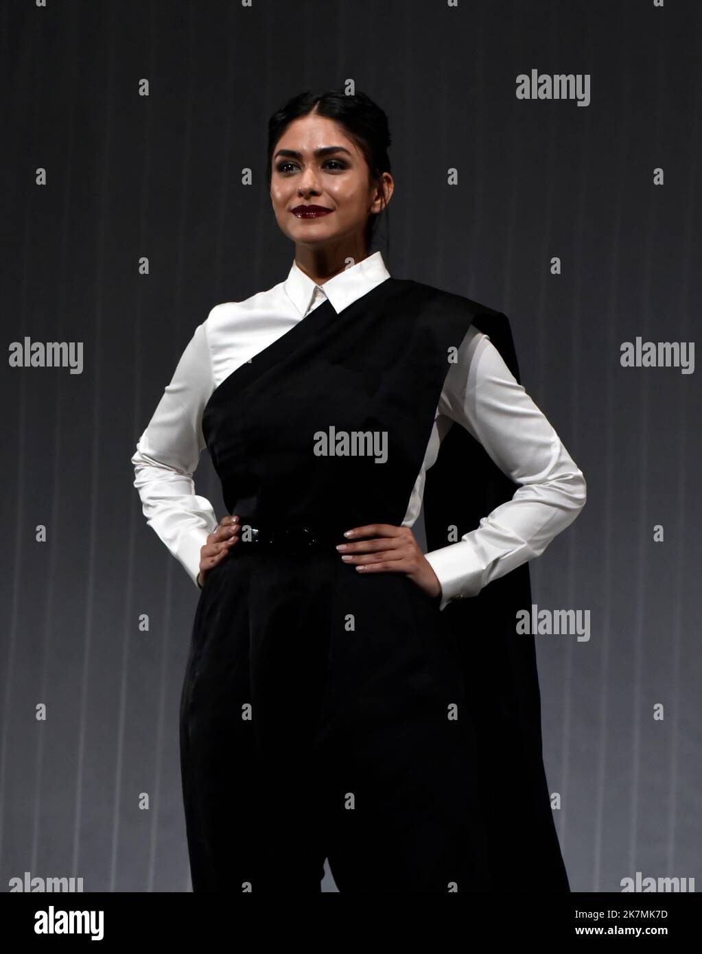 Mumbai, Maharashtra, India. 16th Oct, 2022. A Bollywood actress Mrunal ...