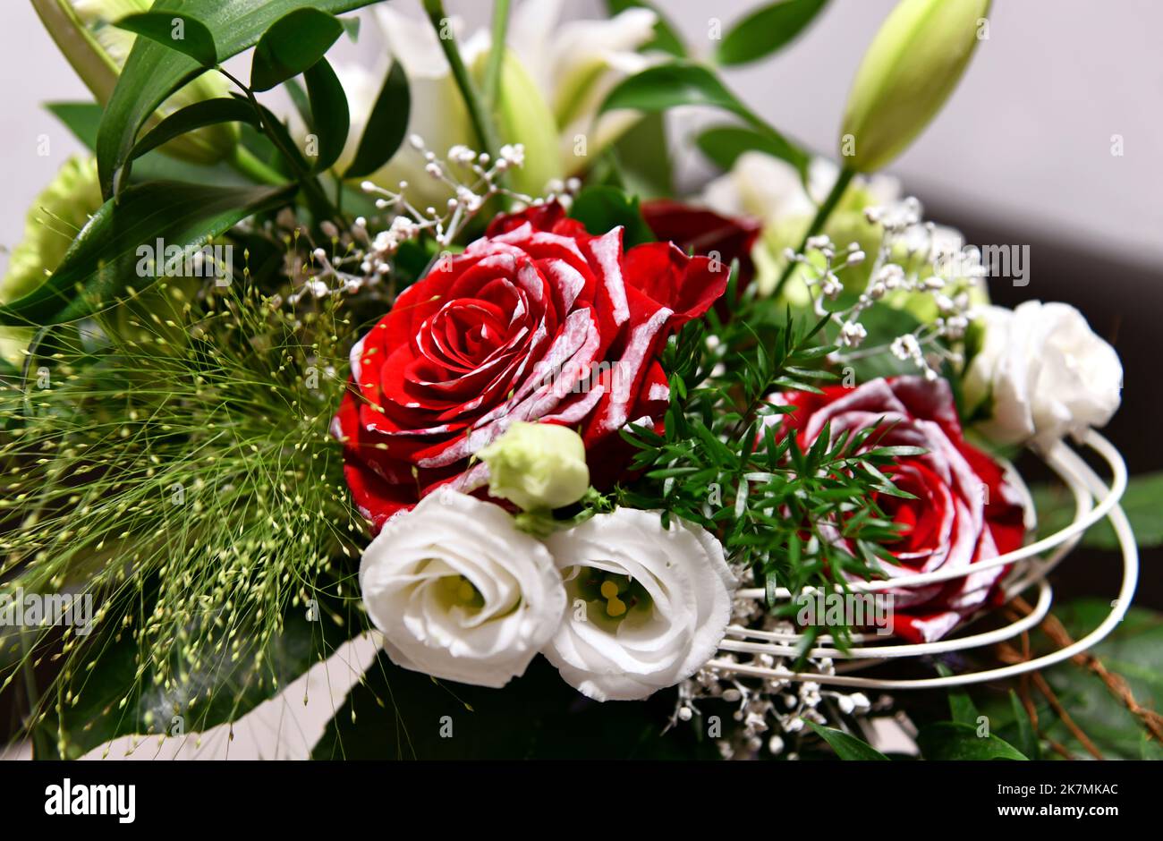 A bouguet of flower is on the table Stock Photo - Alamy