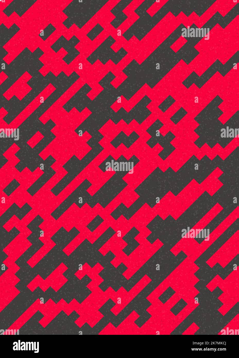 Abstract Geometrical generative computational art illustration Stock ...