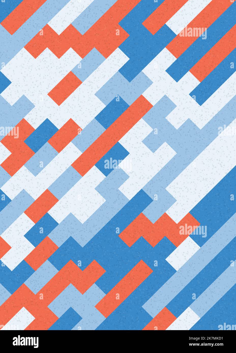 Abstract Geometrical generative computational art illustration Stock ...