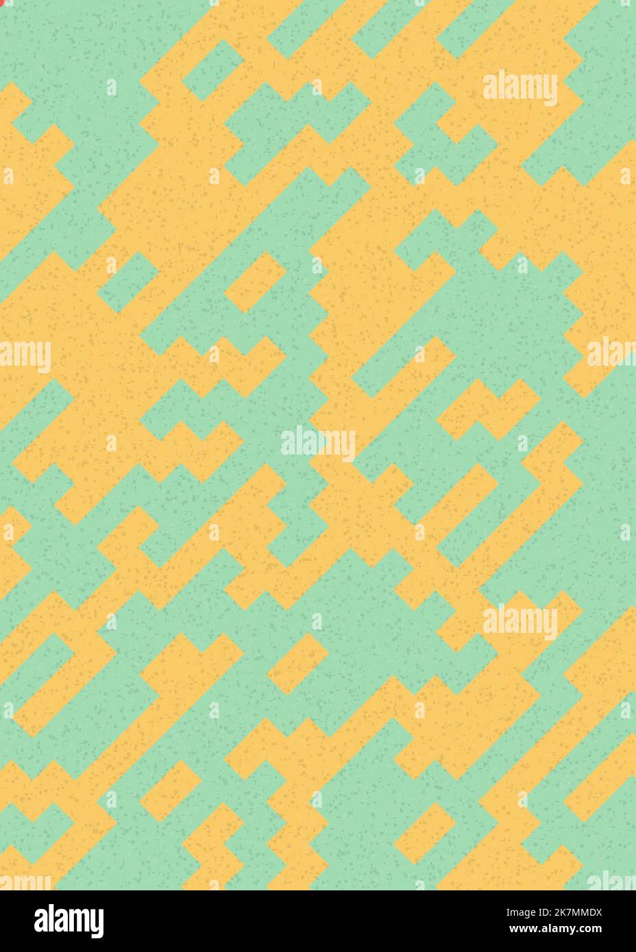 Abstract Geometrical generative computational art illustration Stock ...