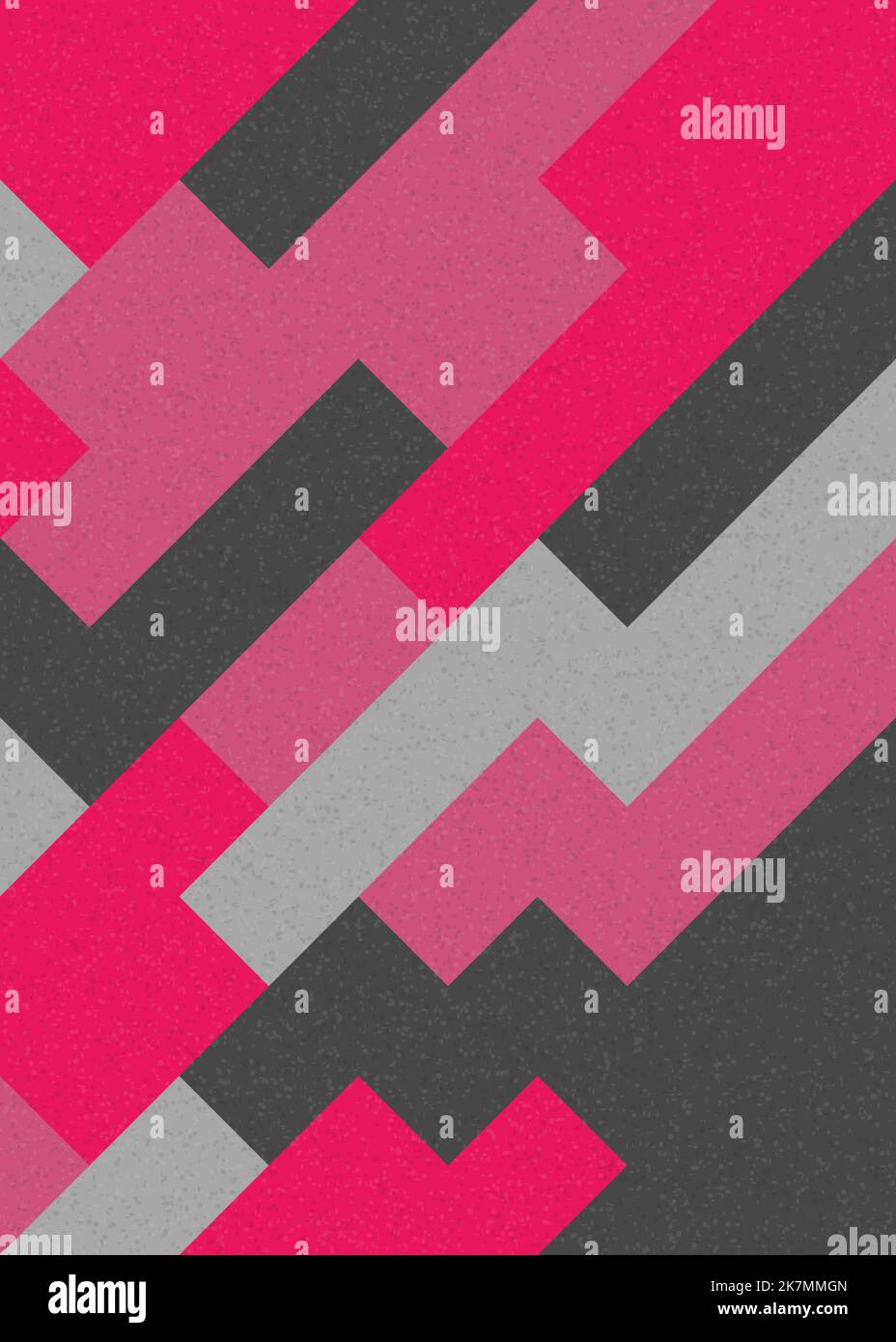 Abstract Geometrical generative computational art illustration Stock ...