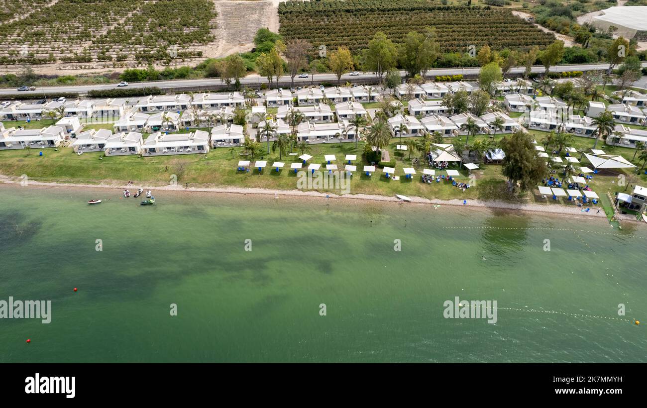 Sea of Galilee at Ein Gav Resort Stock Photo - Alamy