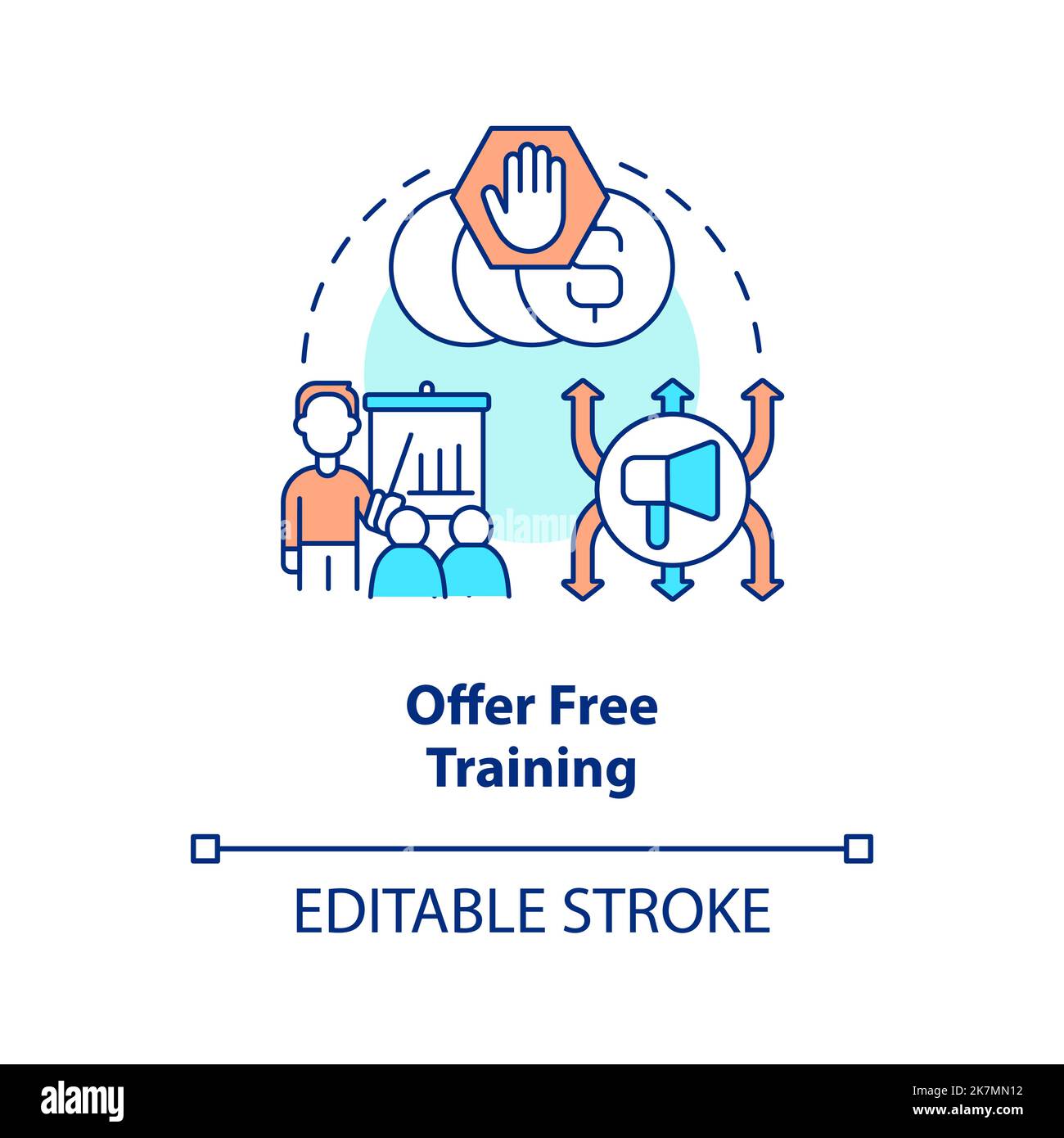 Offer free training concept icon Stock Vector Image & Art - Alamy
