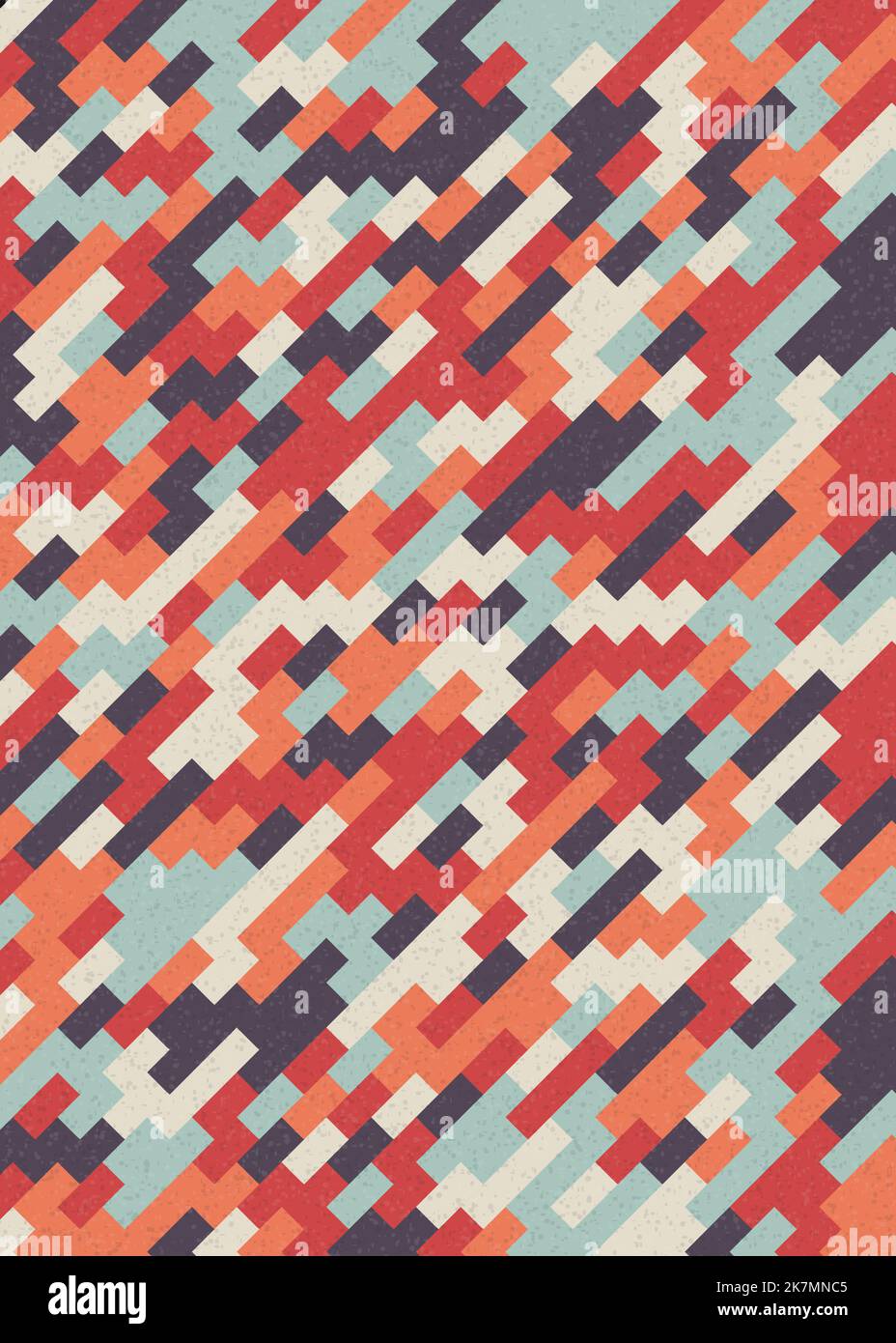 Abstract Geometrical generative computational art illustration Stock ...