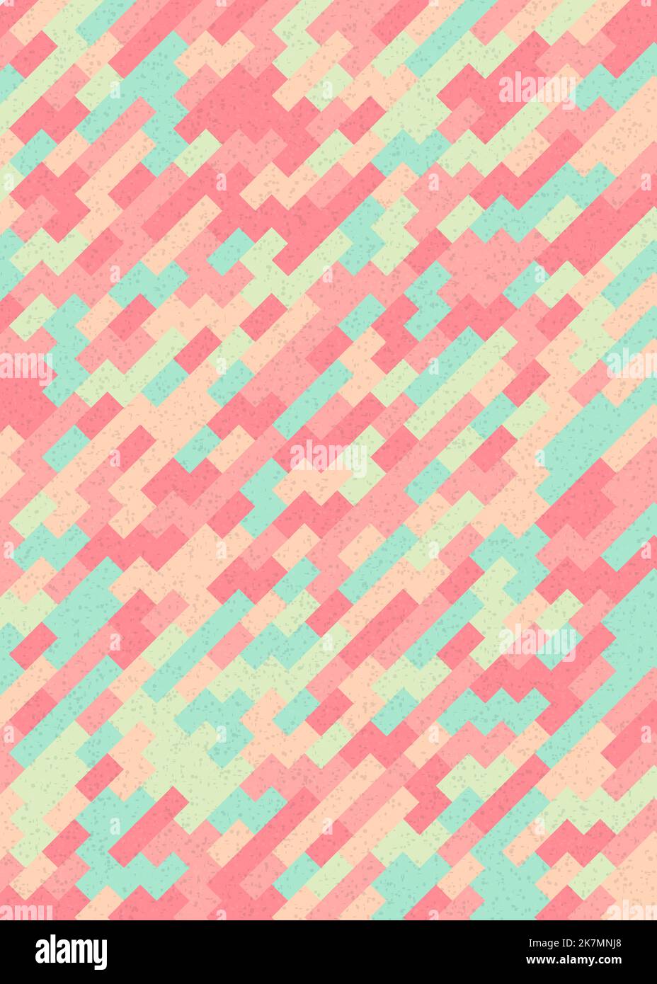 Abstract Geometrical generative computational art illustration Stock ...