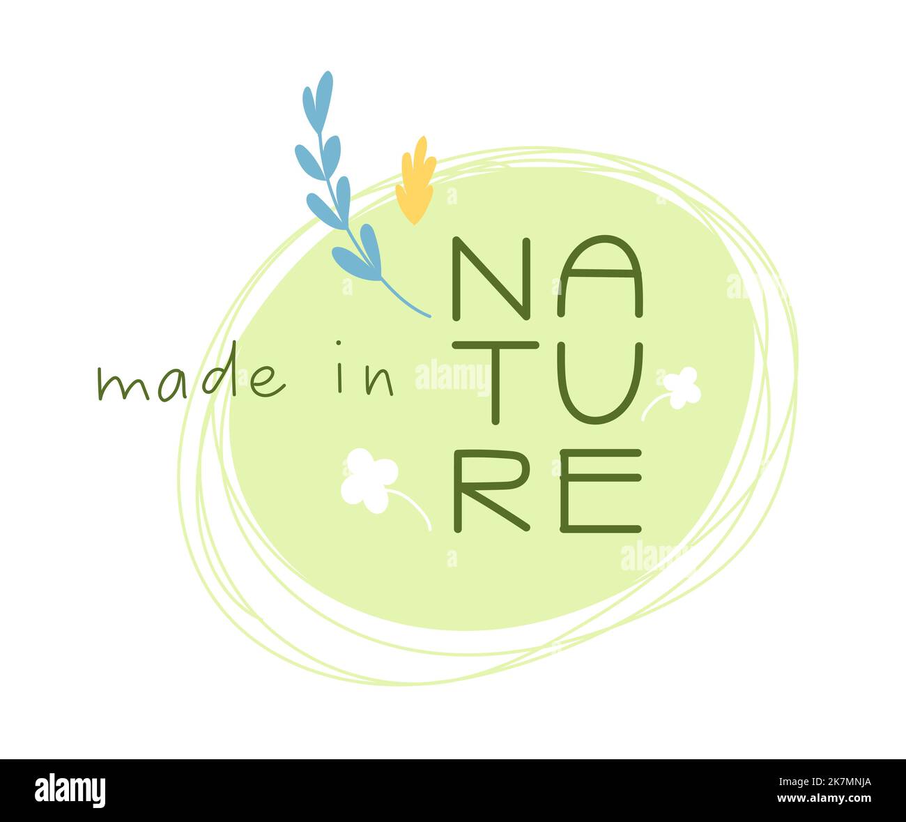 Stamp natural care in Stock Vector Images - Alamy