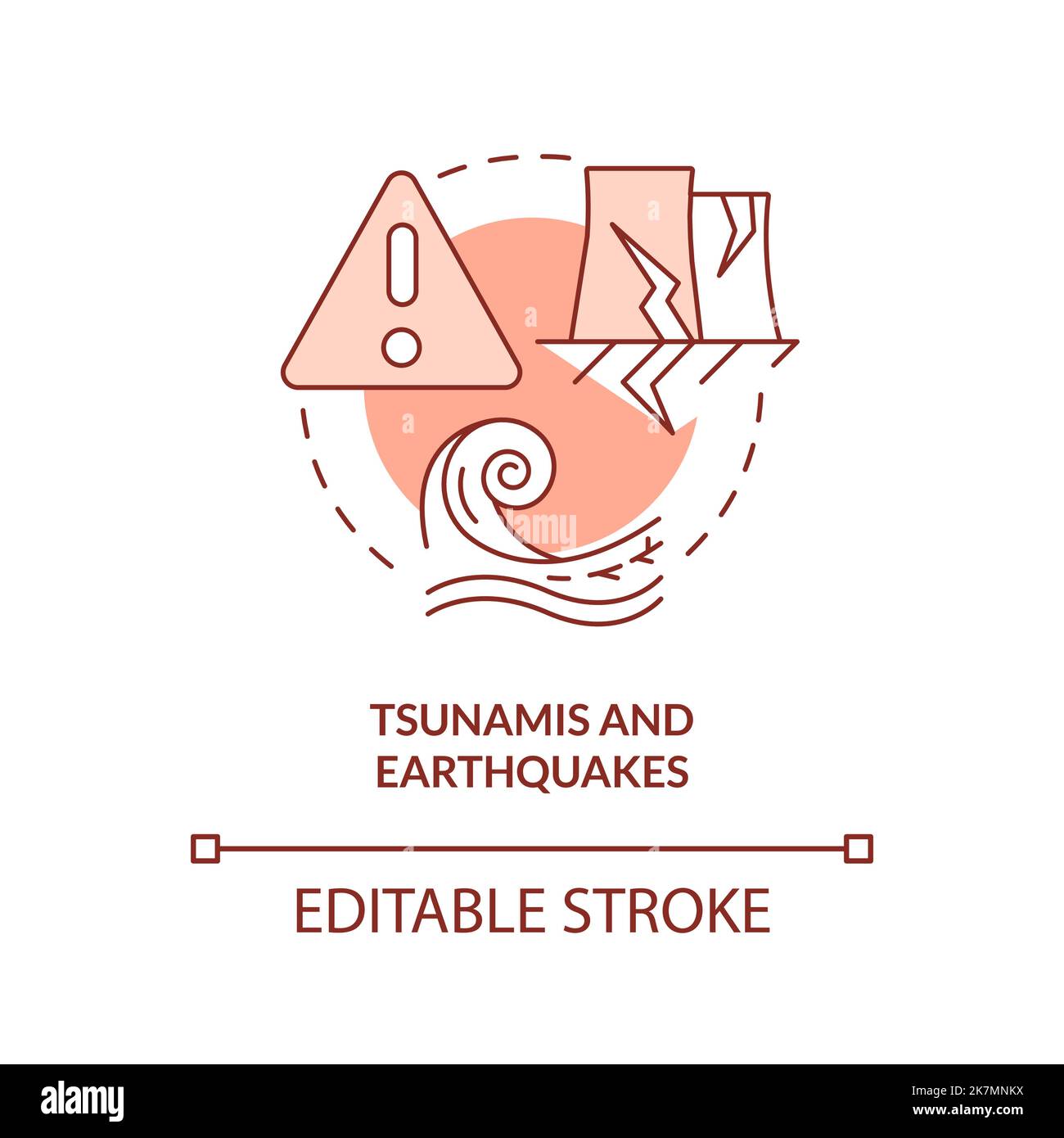 Tsunami drawing Cut Out Stock Images & Pictures - Alamy