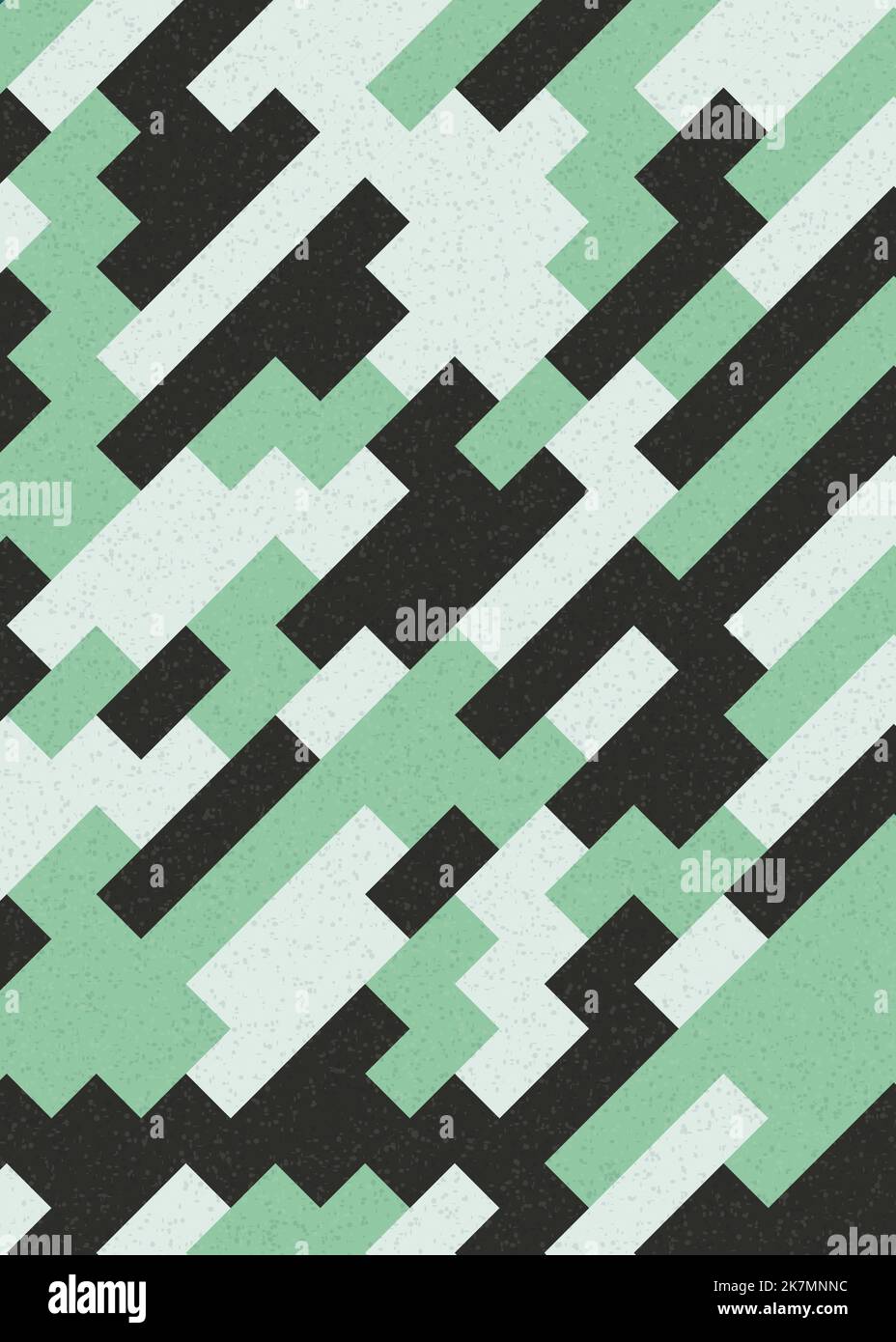 Abstract Geometrical generative computational art illustration Stock ...