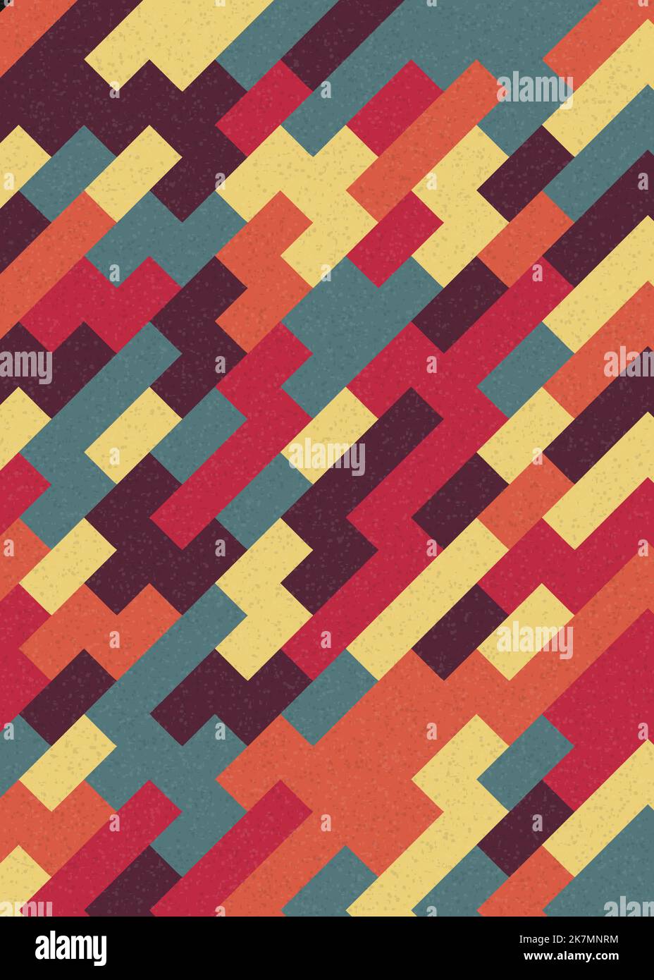 Abstract Geometrical generative computational art illustration Stock ...