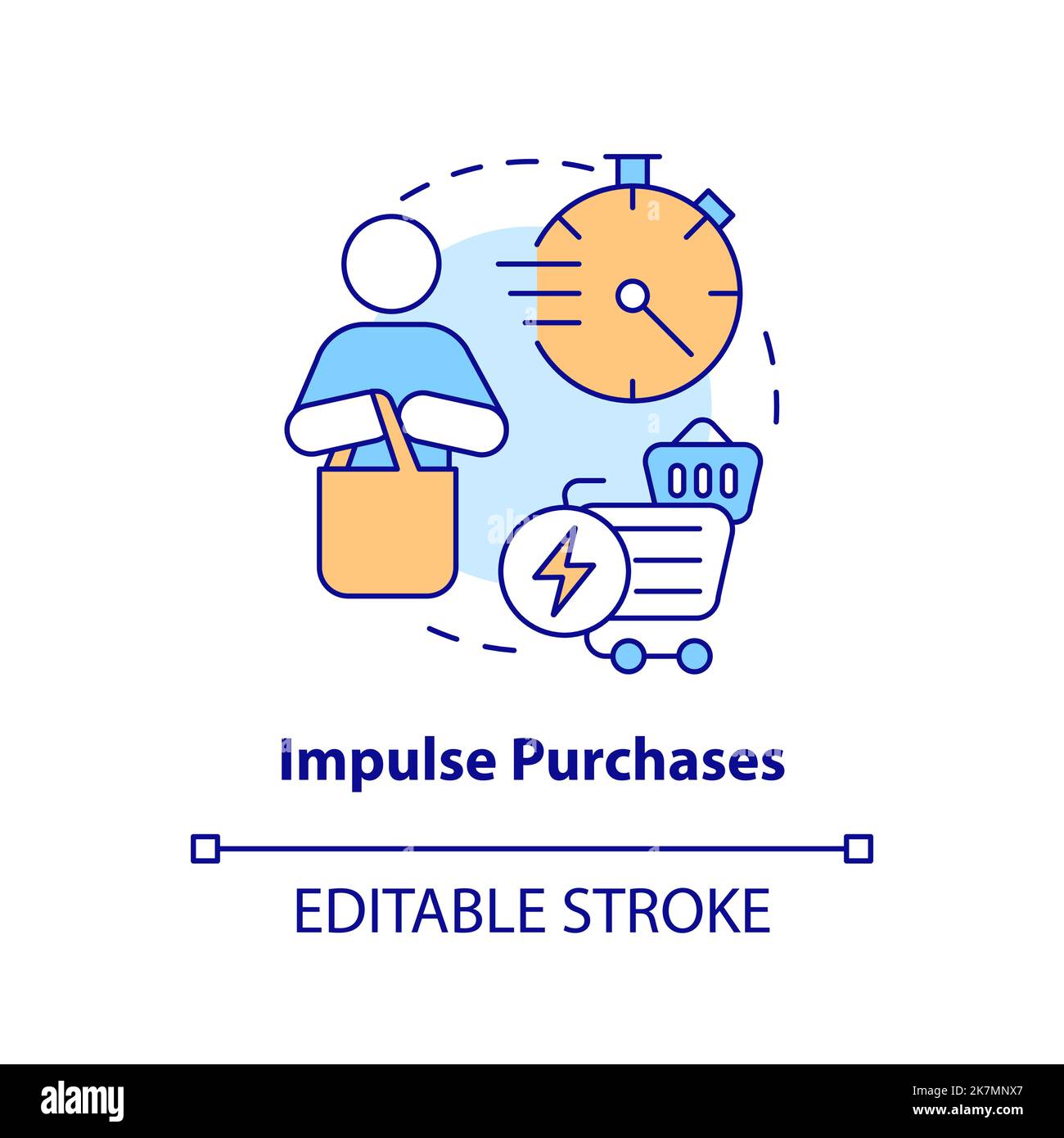 Impulse purchase concept icon Stock Vector Image & Art - Alamy