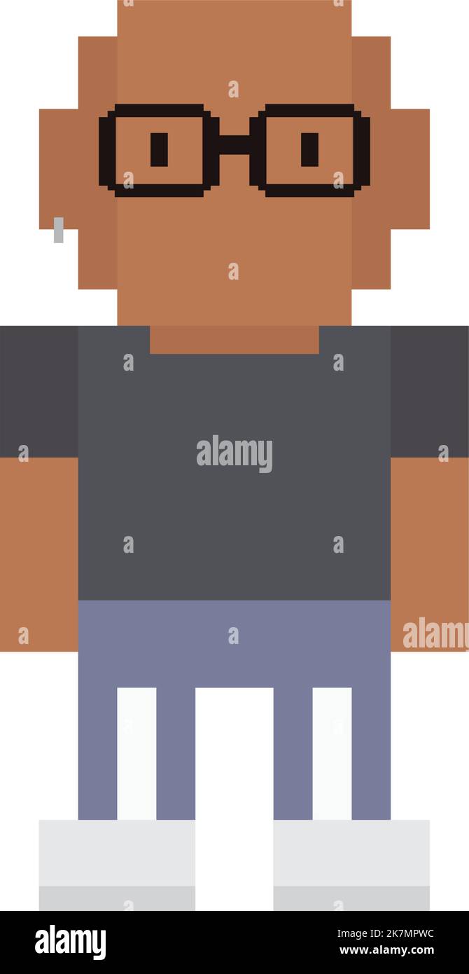 Pixelart glasses hi-res stock photography and images - Alamy