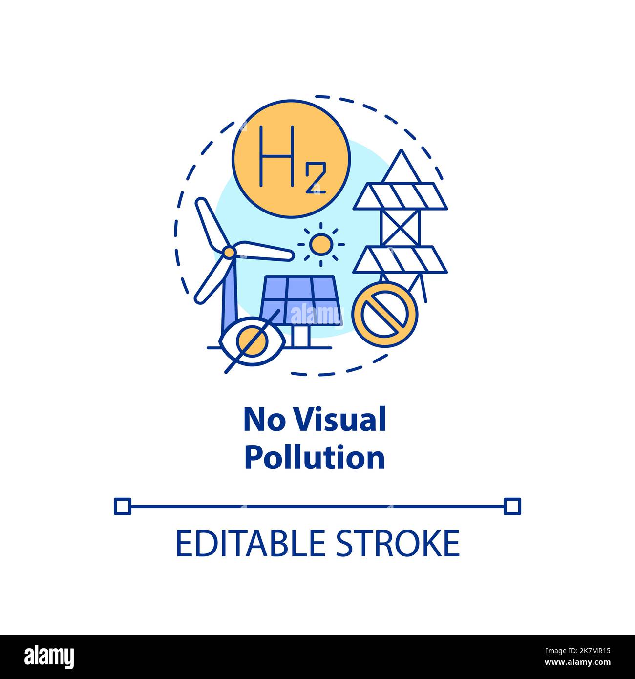 No visual pollution concept icon Stock Vector Image & Art - Alamy
