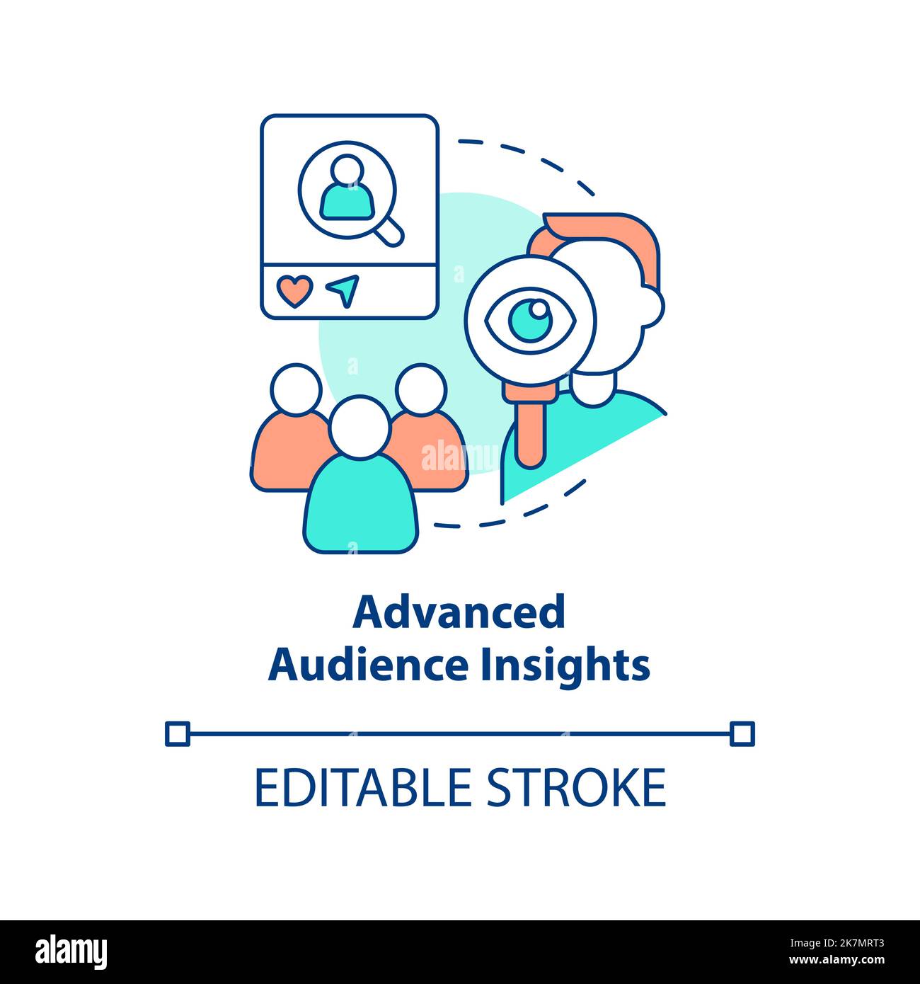 Advanced audience insights concept icon Stock Vector Image & Art - Alamy