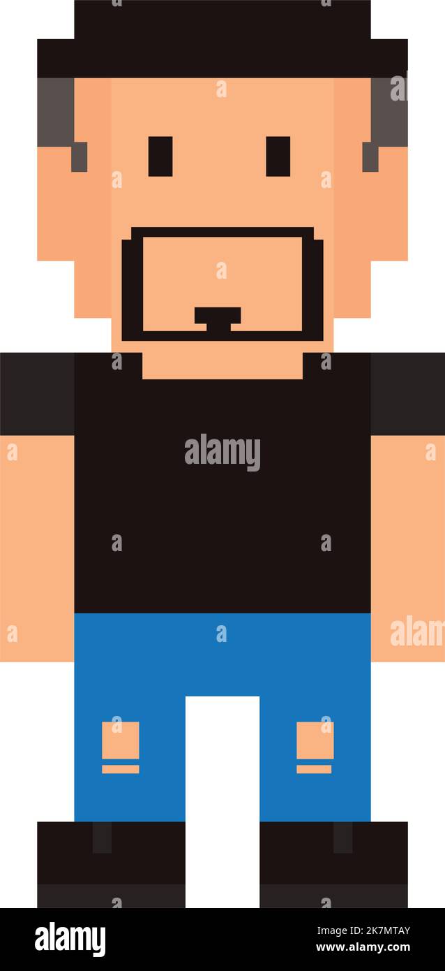 Pixel art animation character hi-res stock photography and images - Alamy