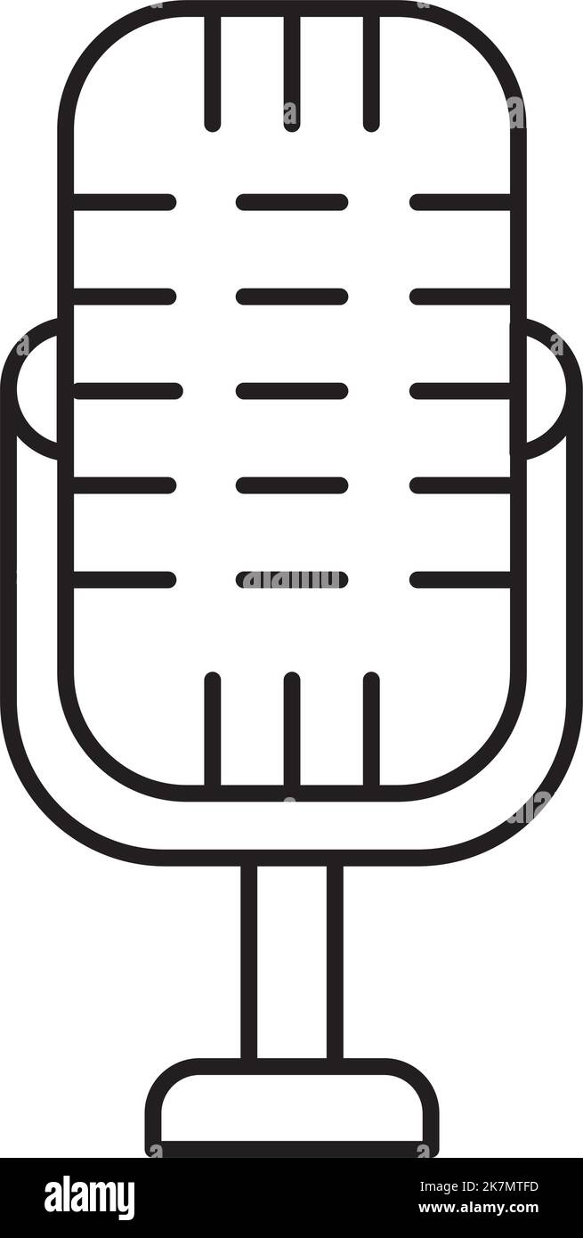 retro microphone icon Stock Vector Image & Art - Alamy