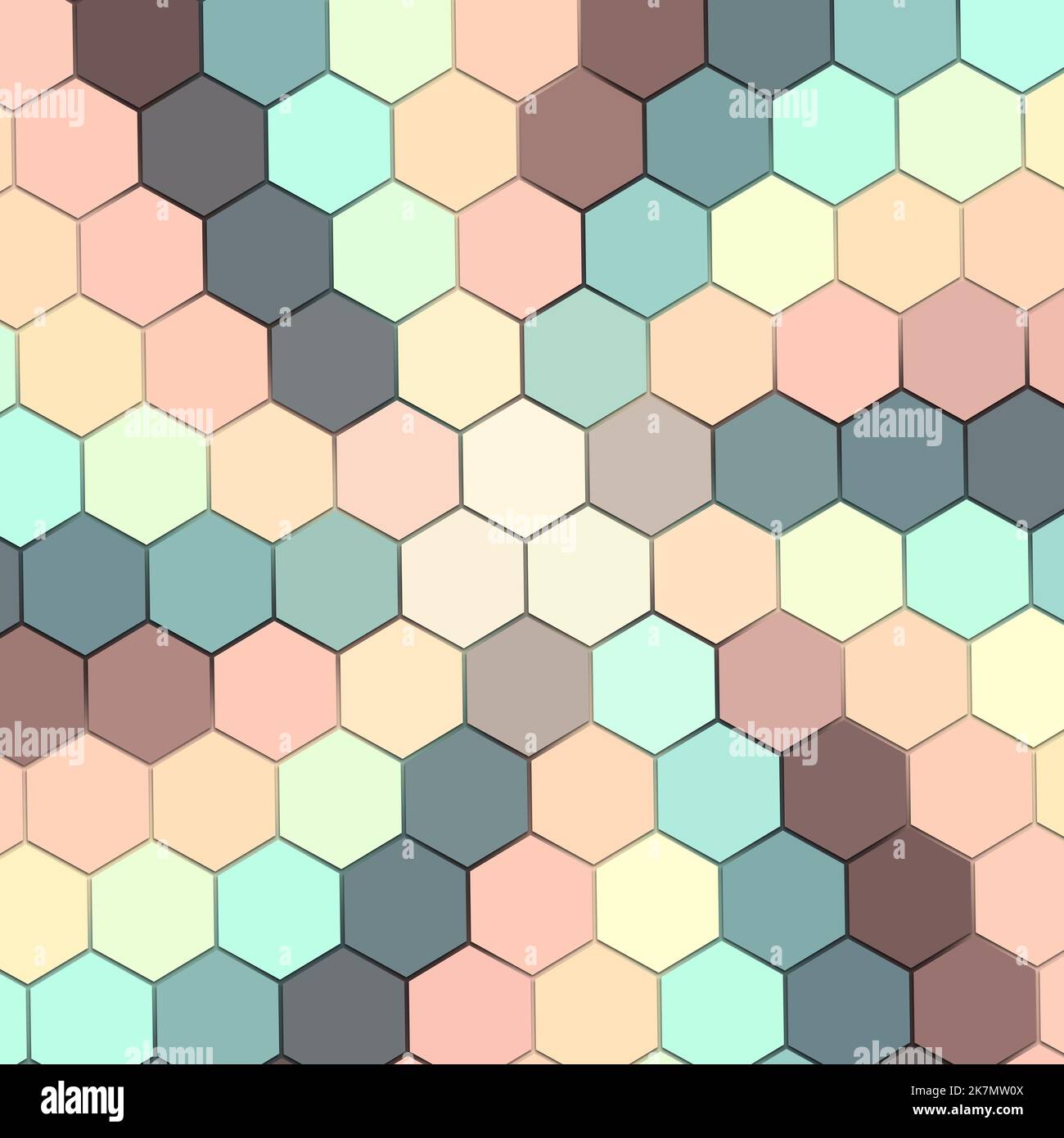 Geometry hexagon wall texture background multicolor honeycomb pattern ...