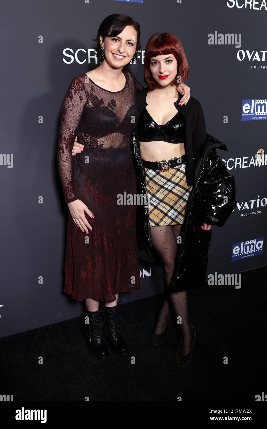 Hollywod Ca 17th Oct 2022 Avital Ash Lola Blanc At Screamfest La