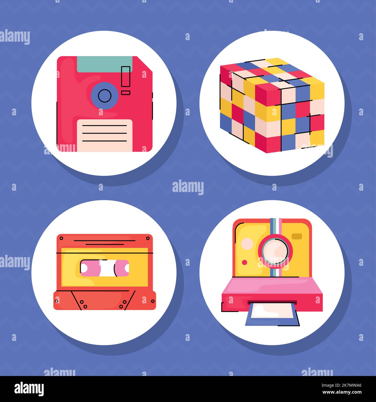 retro symbols icons collection Stock Vector Image & Art - Alamy