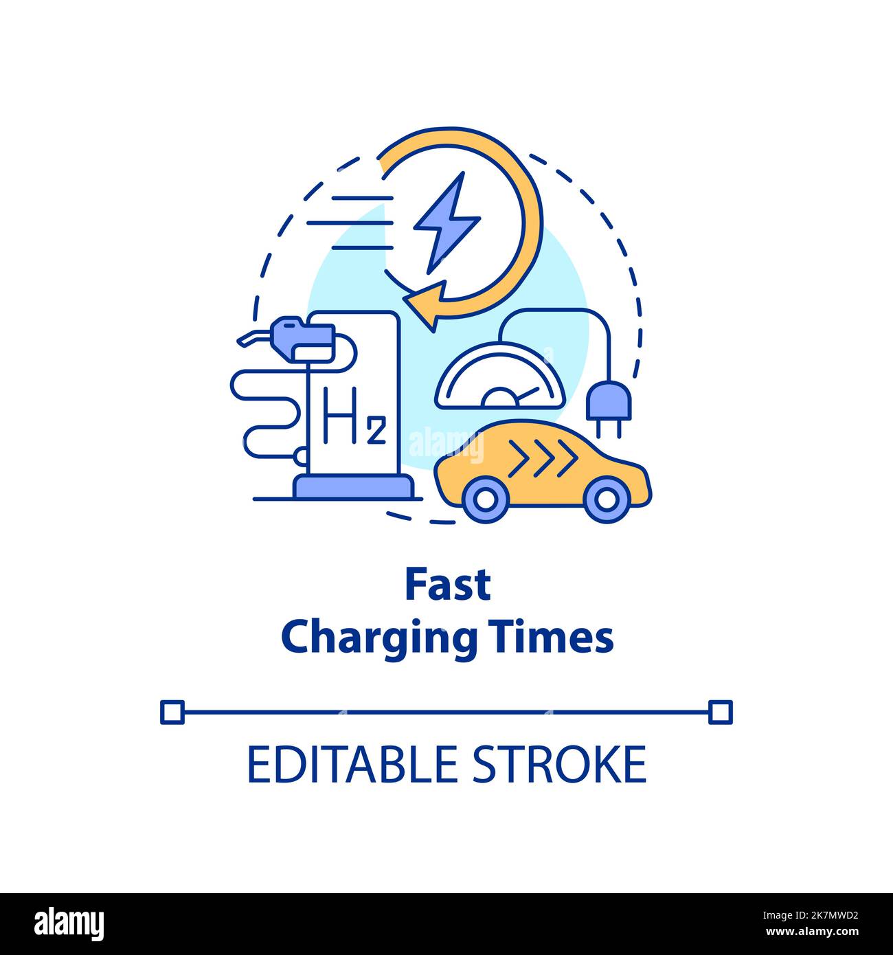 Fast charging time concept icon Stock Vector Image & Art - Alamy