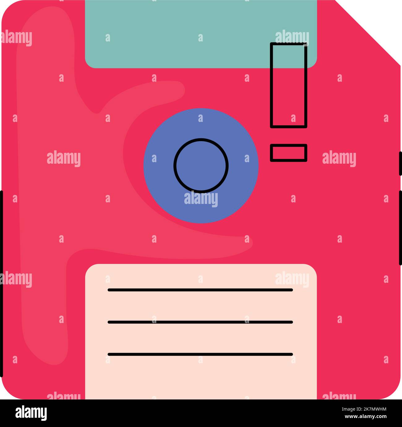 retro diskette icon Stock Vector Image & Art - Alamy