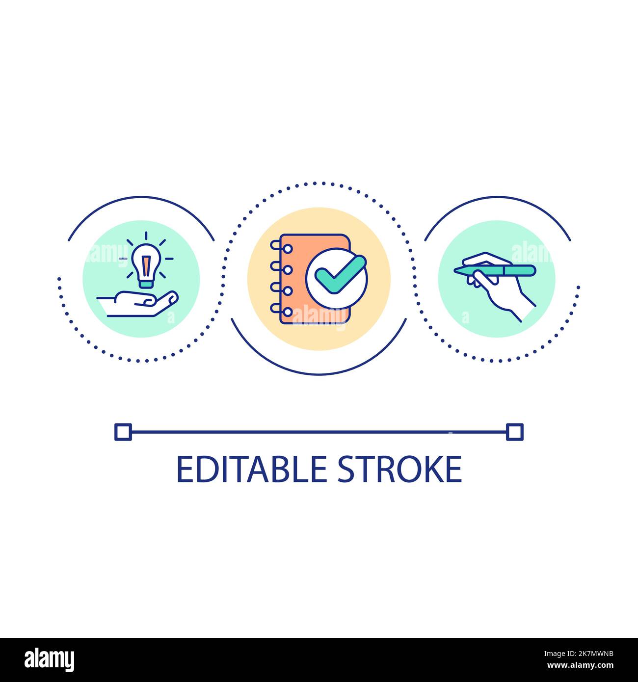 Mark important notes loop concept icon Stock Vector Image & Art - Alamy Mark important notes loop concept icon Stock Vector Image & Art - Alamy