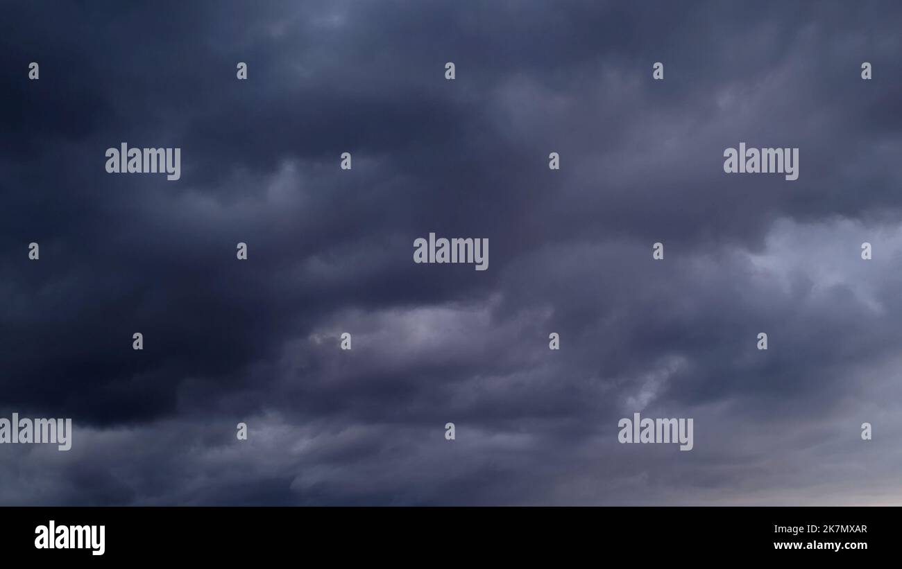 massive grey and blue overcast clouds bg for weather forecast ...