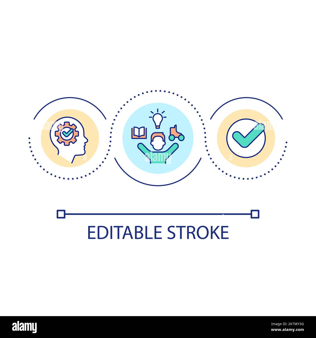 Planning everyday tasks loop concept icon Stock Vector Image & Art - Alamy