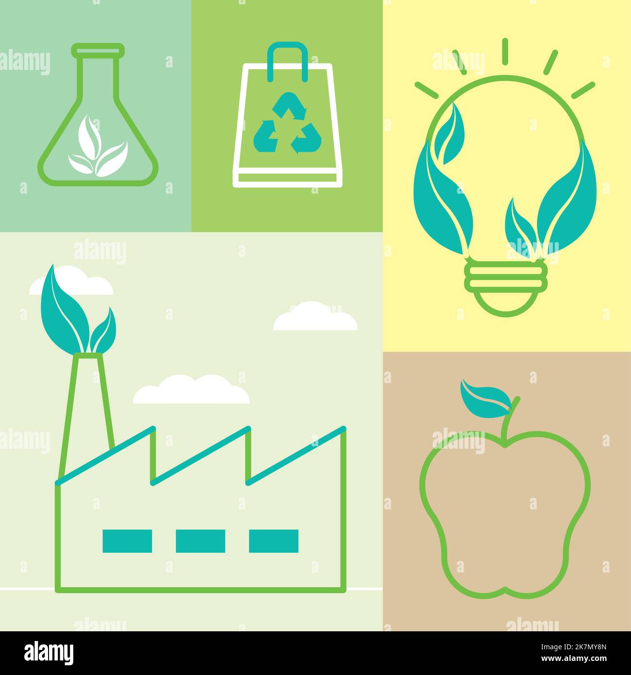 eco symbols icon collection Stock Vector Image & Art - Alamy