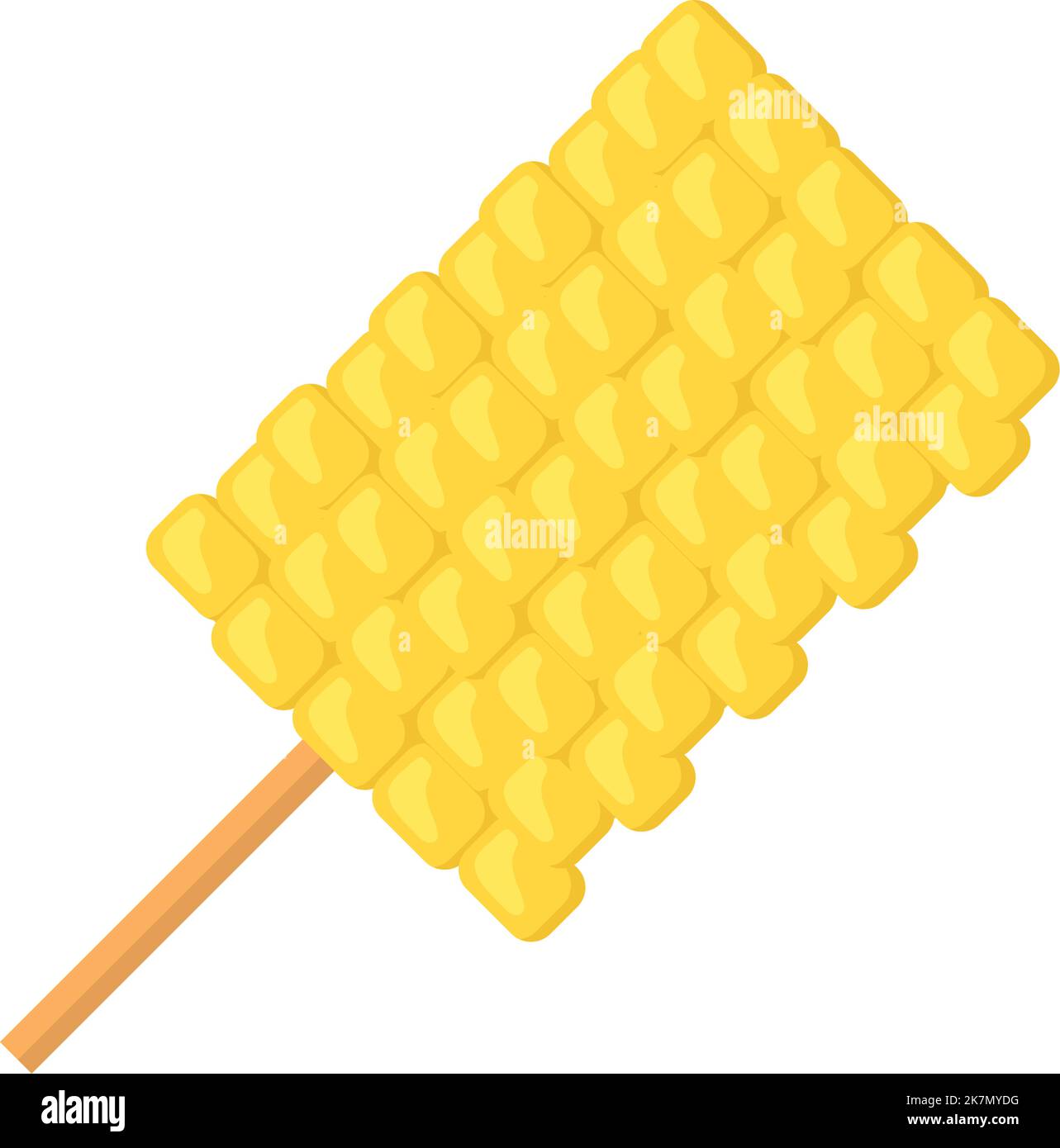 boiled corn on stick Stock Vector Image & Art - Alamy
