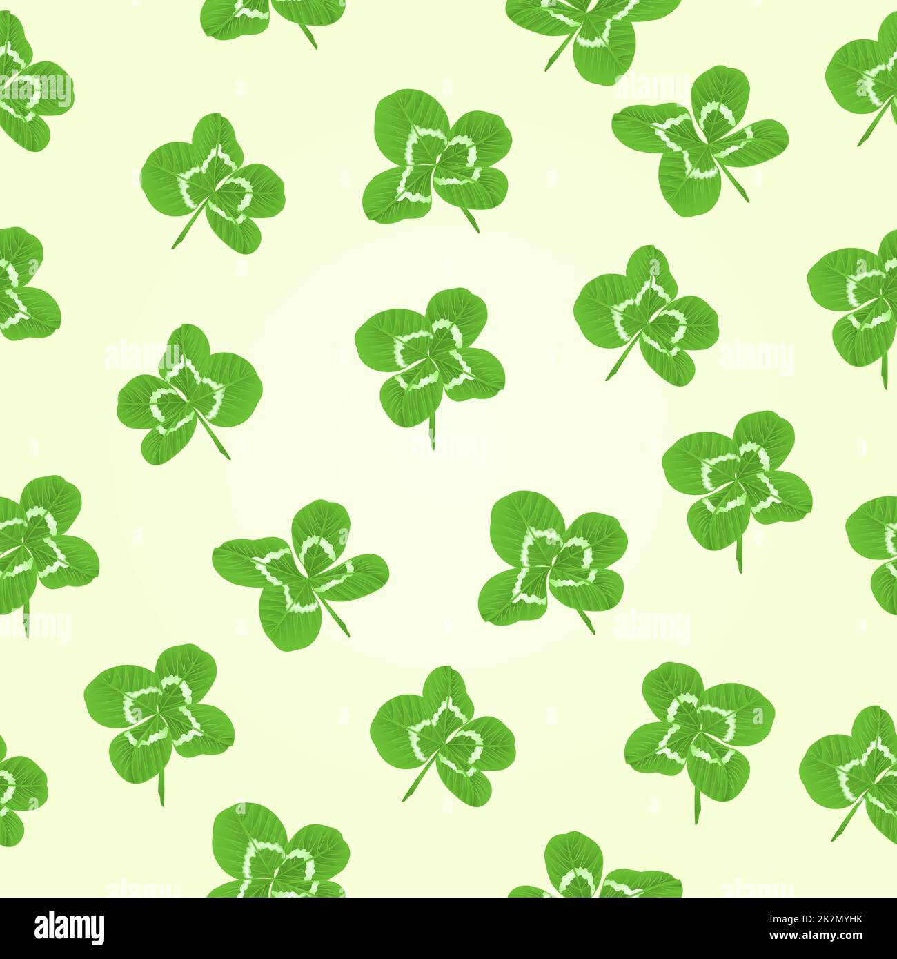 Seamless texture Leaf clovers symbol of good luck St. Patrick's day ...