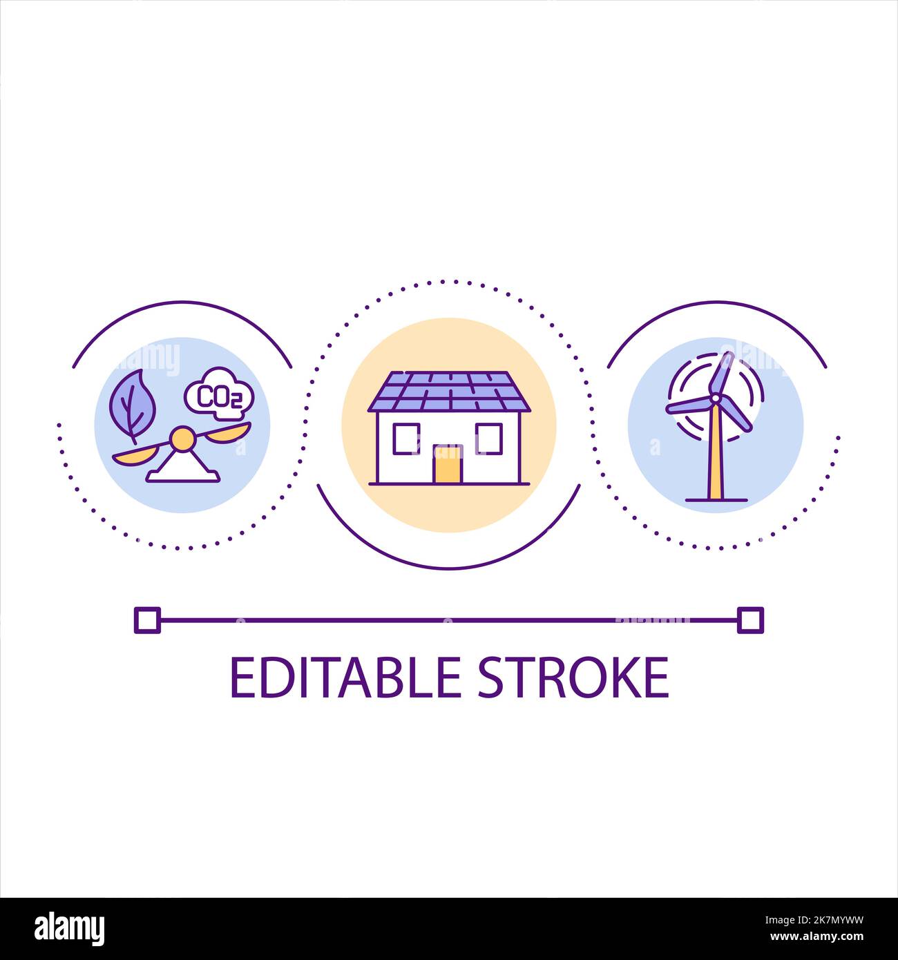 Picking alternative energy loop concept icon Stock Vector Image & Art ...