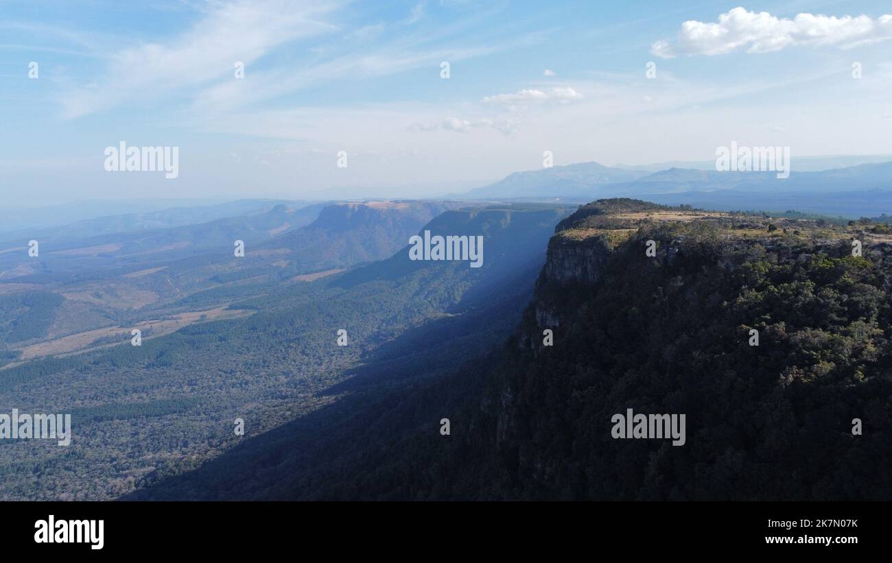 A beautiful mountain cliff named God's Window in Graskop Mpumalamga ...