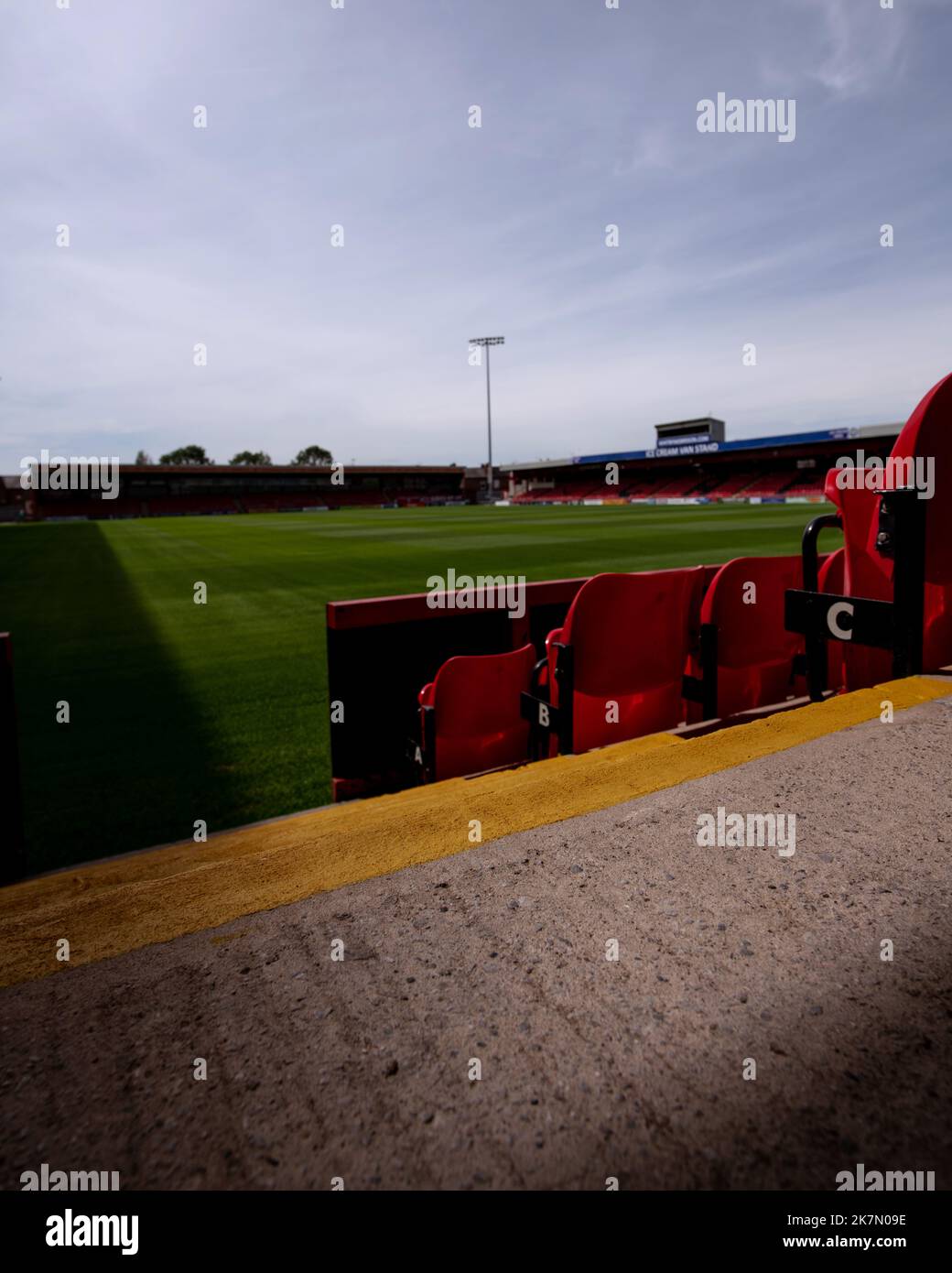 Crewe Alexandra FC. The Mornflake Stadium Stock Photo - Alamy