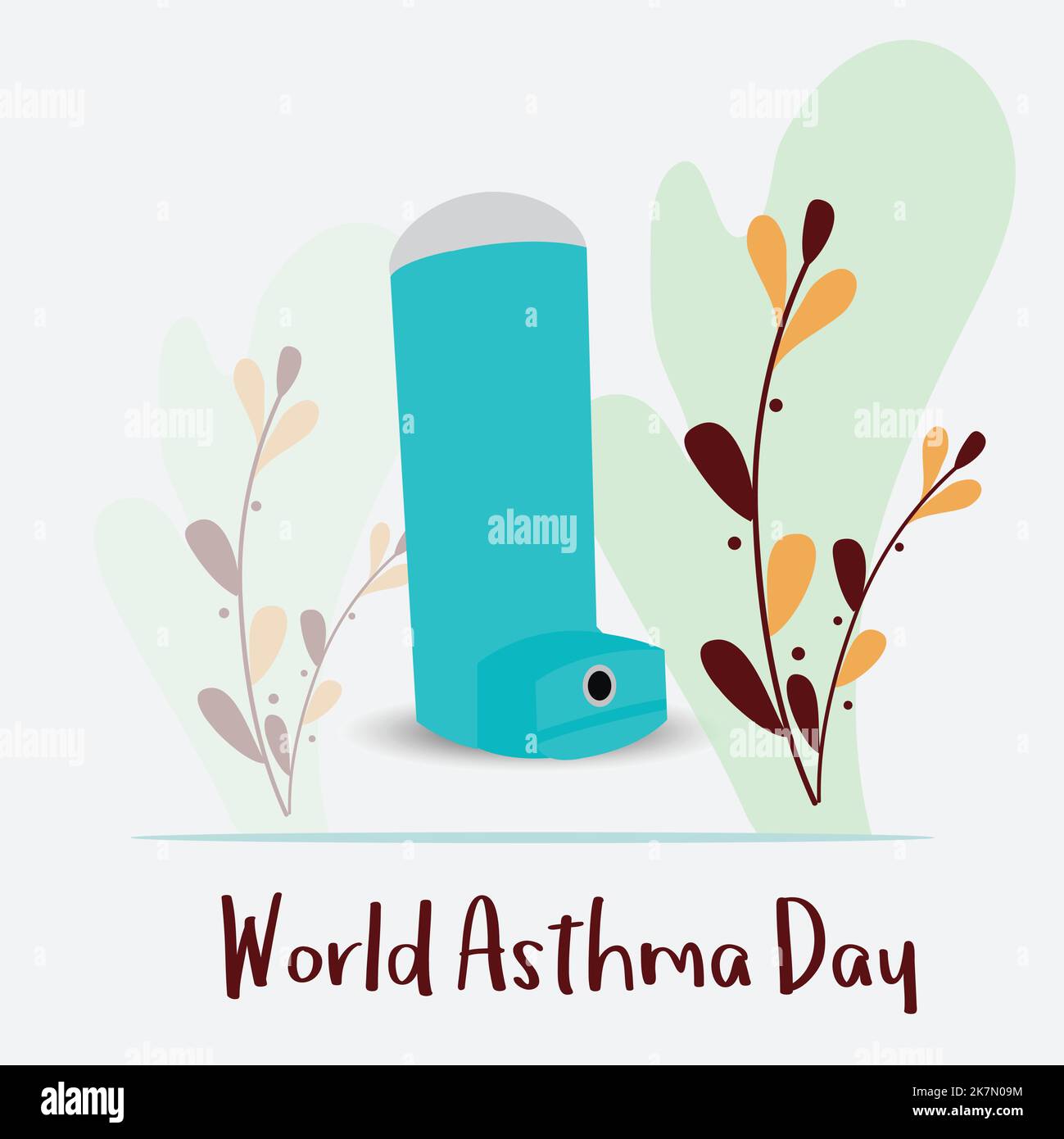 An illustration of an abstract background for the World Asthma Day ...
