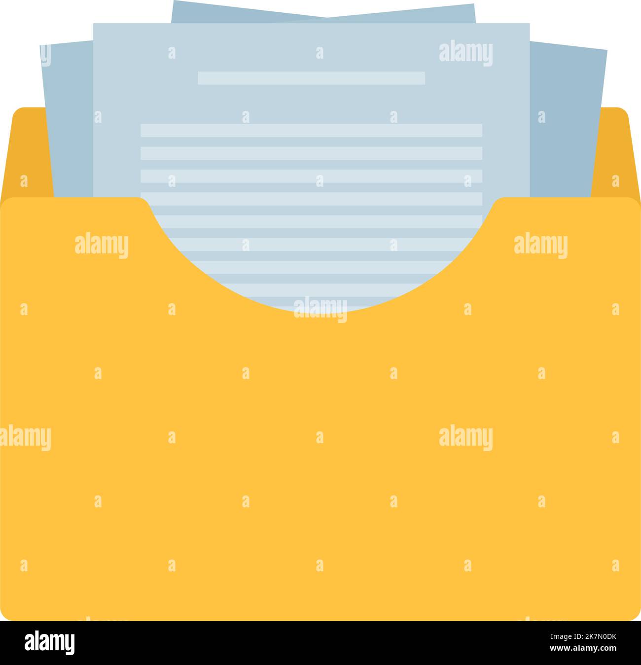 envelope with documents Stock Vector Image & Art - Alamy